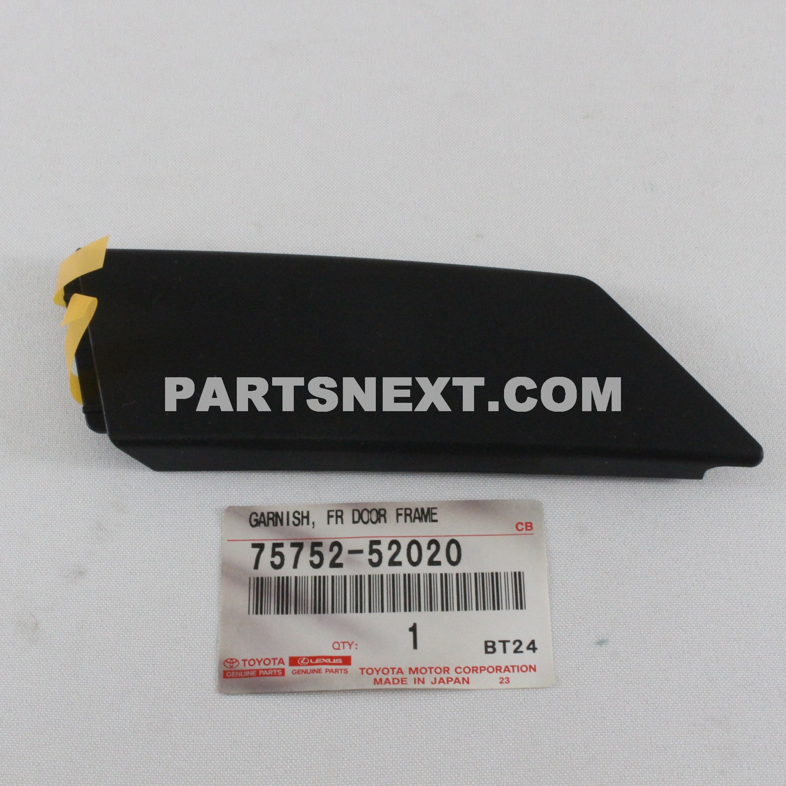 Toyota :: 75752-52020 MOULDING, FRONT DOOR WINDOW FRAME, FRONT LH