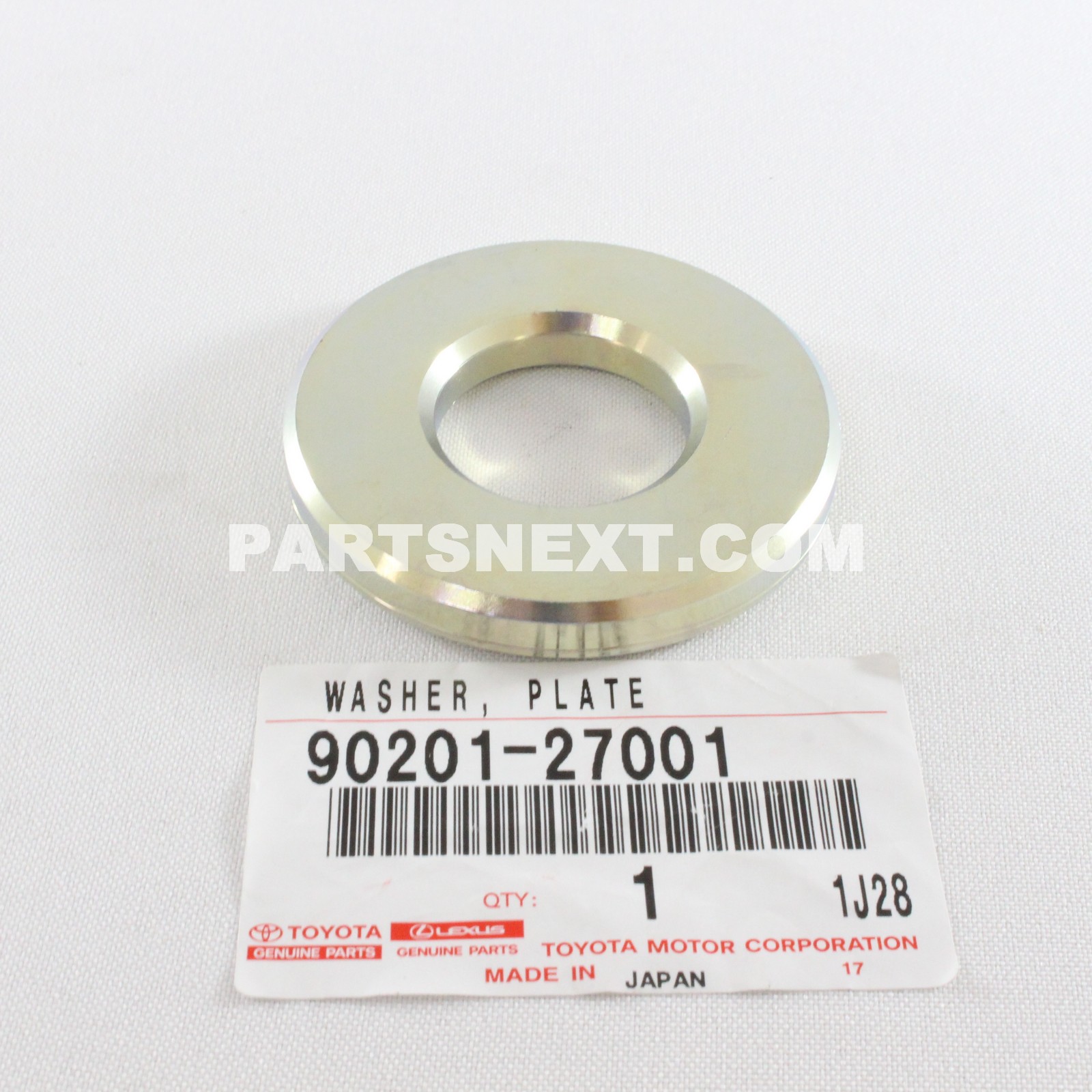 Toyota :: 90201-27001 WASHER, PLATE(FOR CRANKSHAFT PULLEY SET)