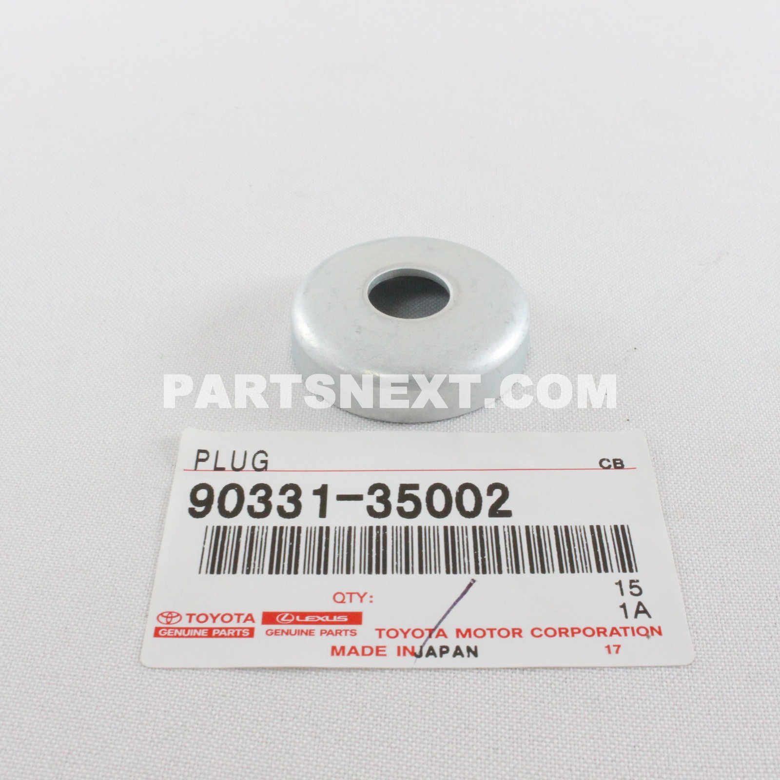 Toyota :: 90331-35002 PLUG, TIGHT, NO.1(FOR CYLINDER BLOCK)