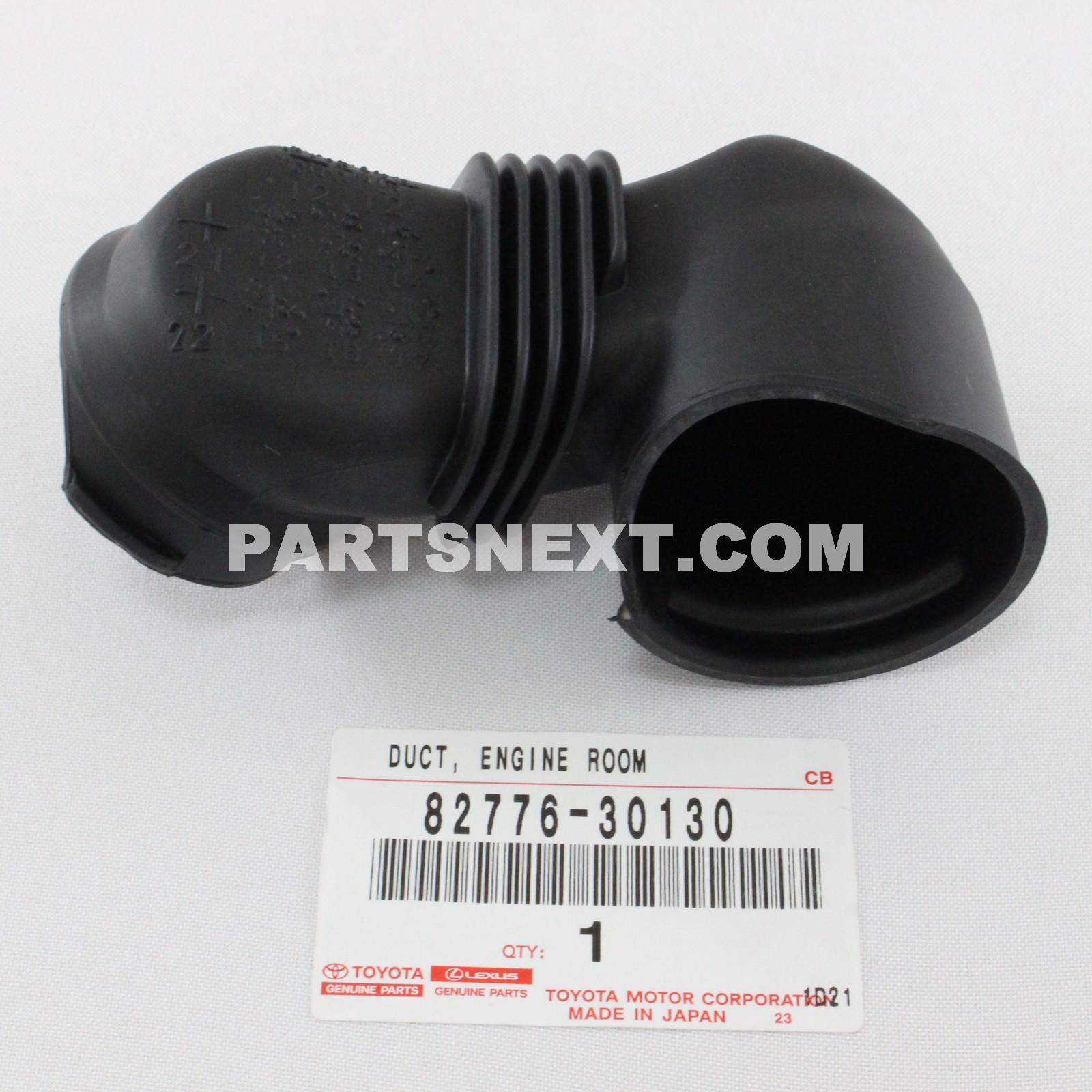 Toyota :: 82776-30130 DUCT, ENGINE ROOM ECU OUTLET