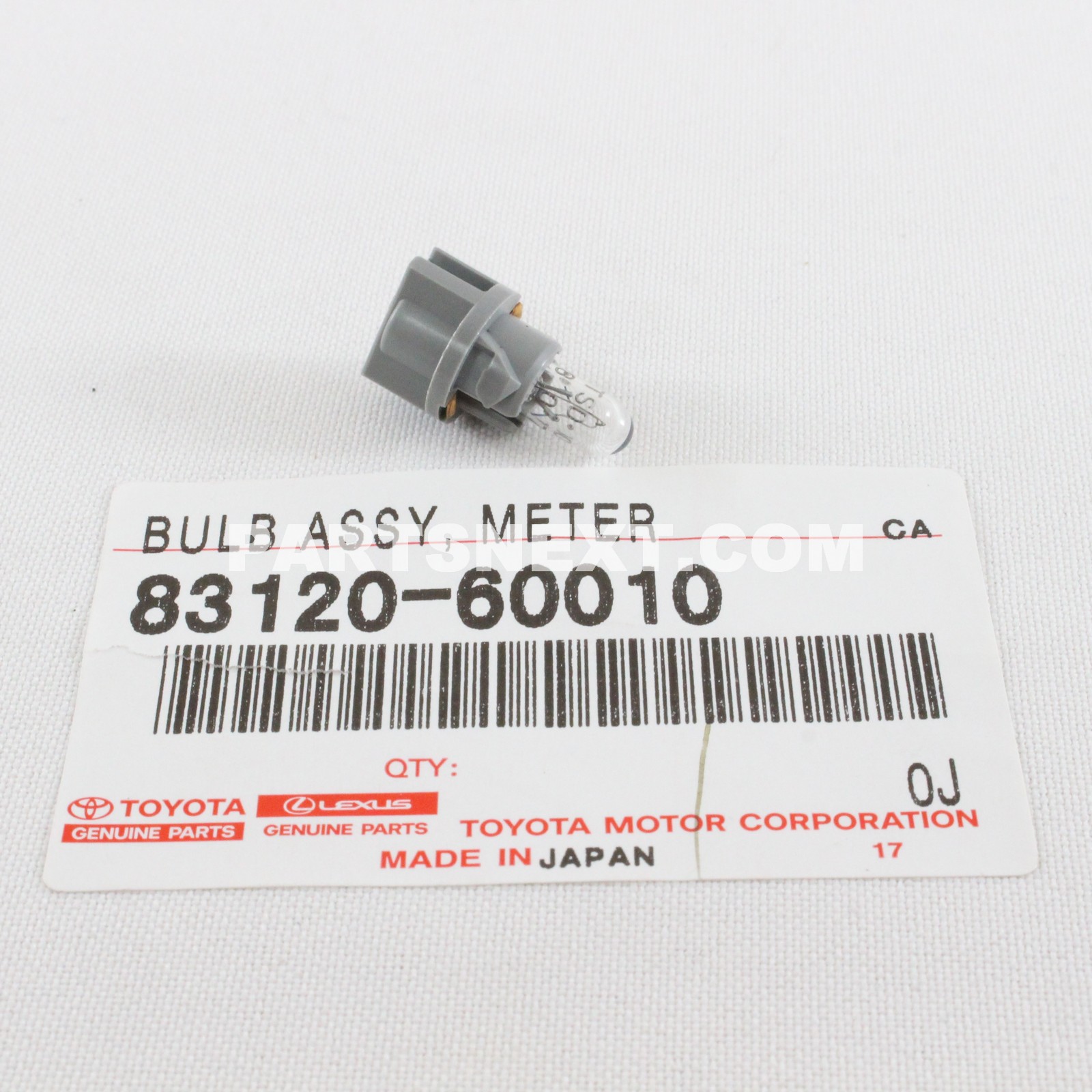 Toyota :: 83120-60010 BULB, COMBINATION METER, NO.1