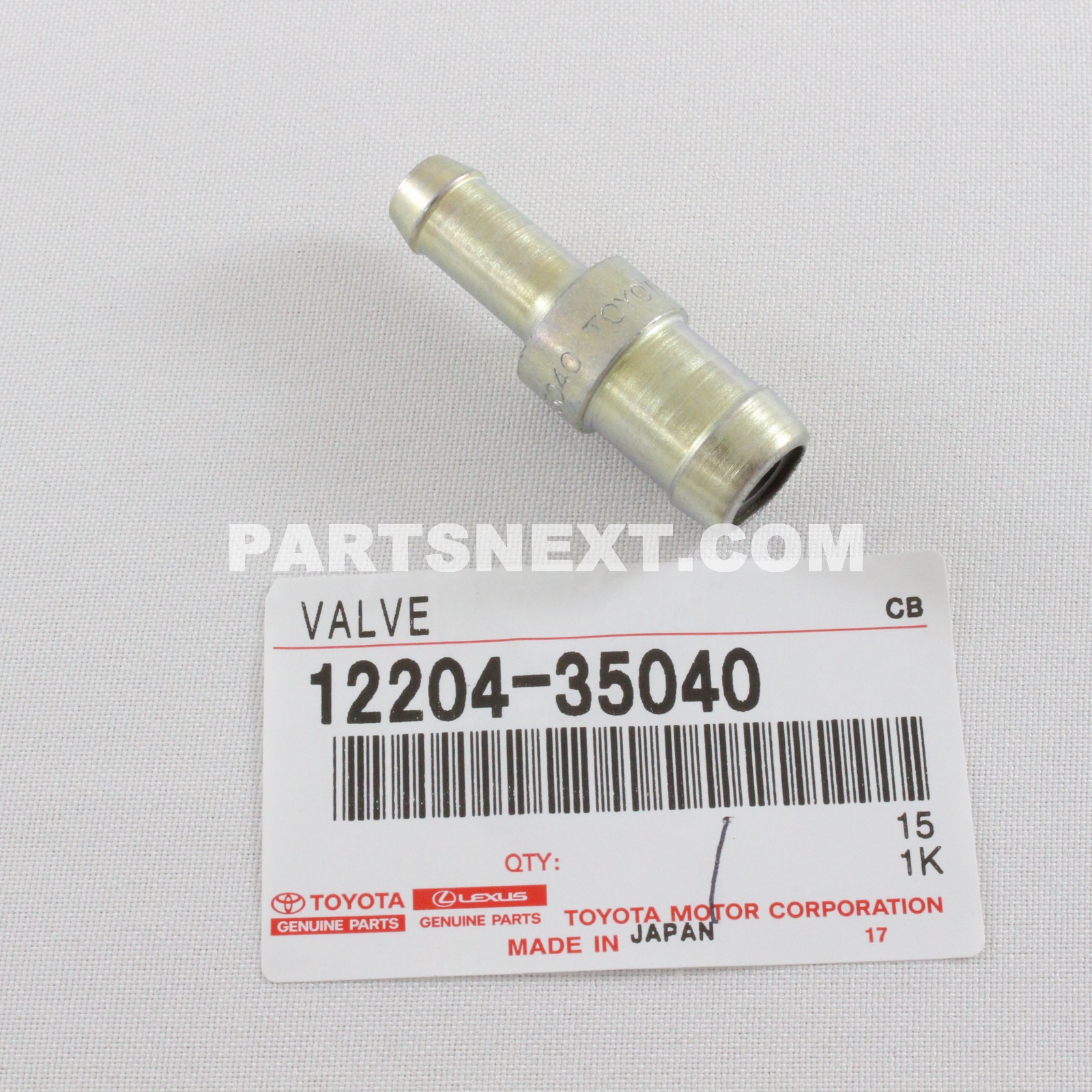 Toyota :: 12204-35040 VALVE SUB-ASSY, VENTILATION