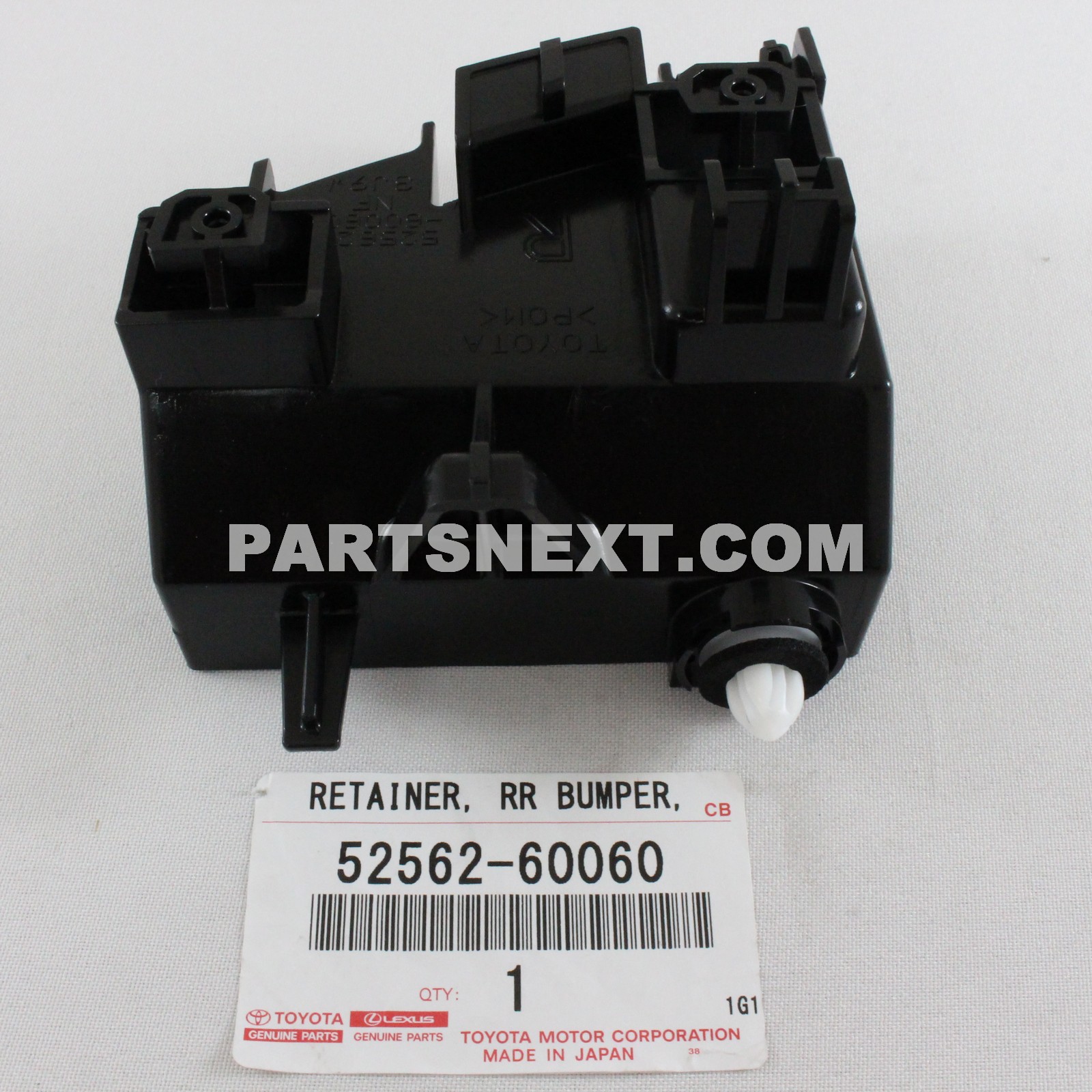 Toyota :: 52562-60060 RETAINER, REAR BUMPER, UPPER RH