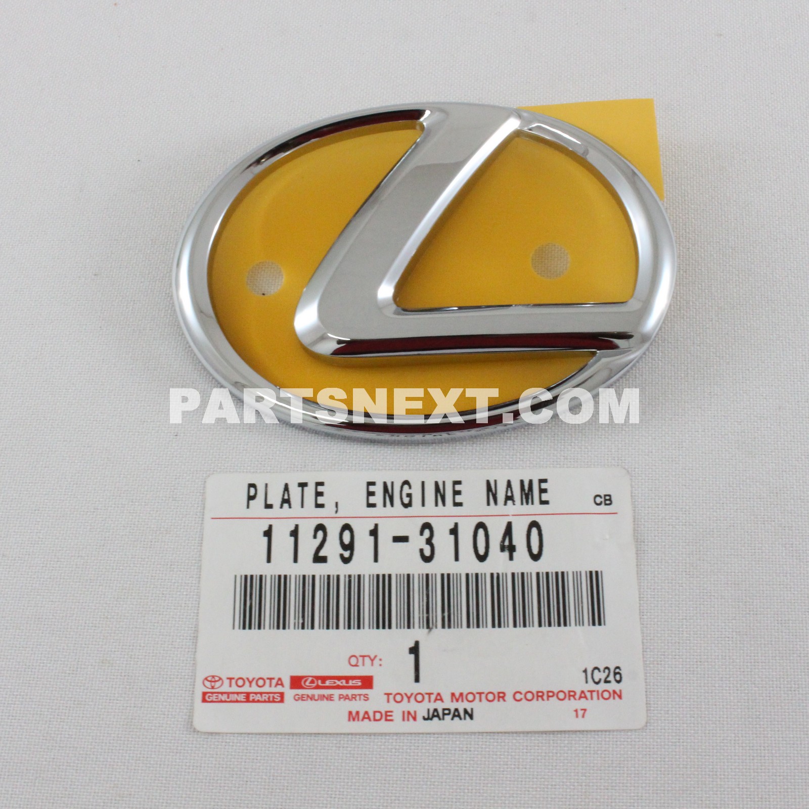 Toyota :: 11291-31040 PLATE, ENGINE NAME