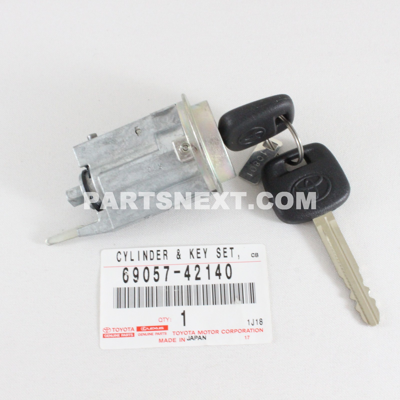 Toyota :: 69057-42140 CYLINDER & KEY SET, IGNITION SWITCH LOCK