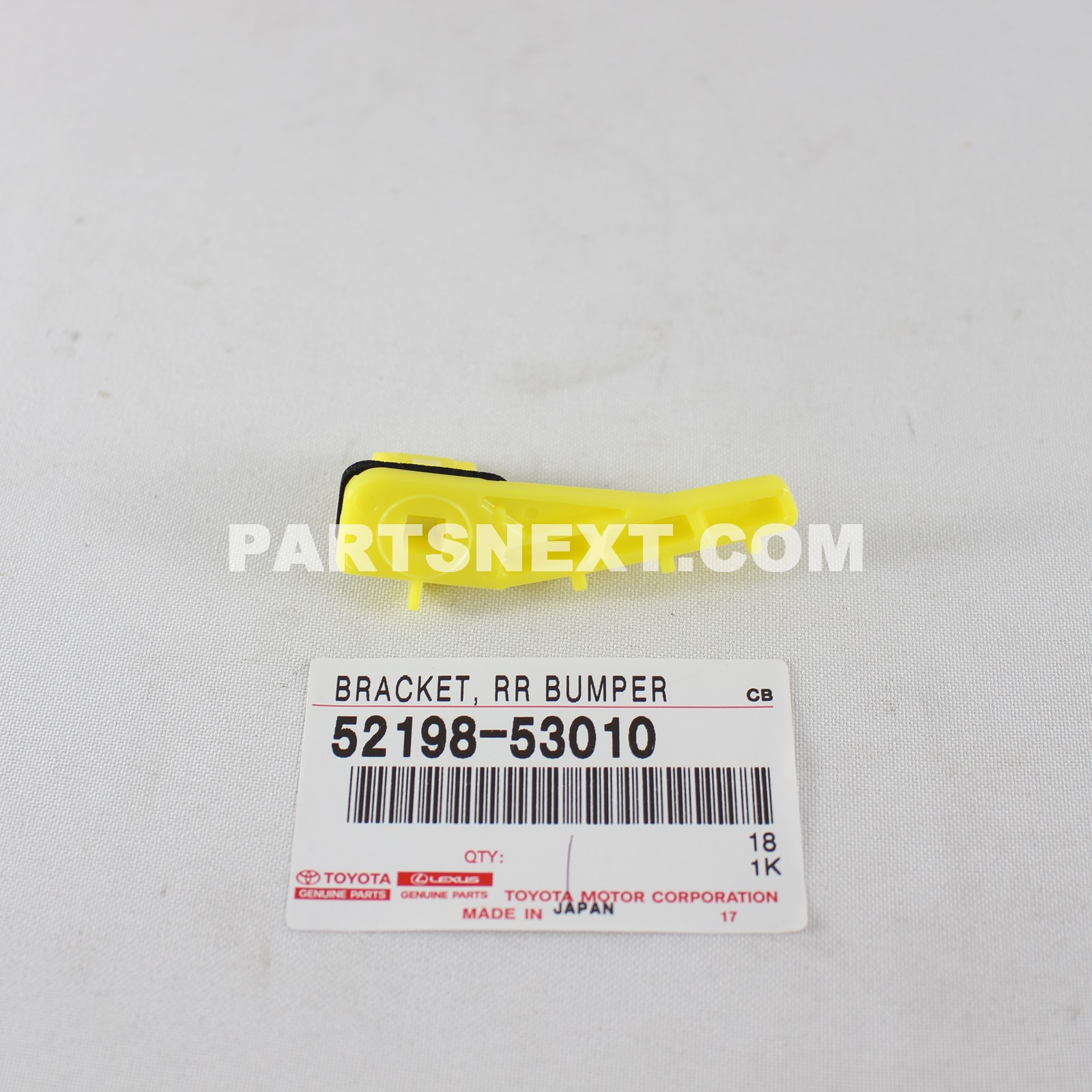 Toyota :: 52198-53010 BRACKET, REAR BUMPER SEAL, LH