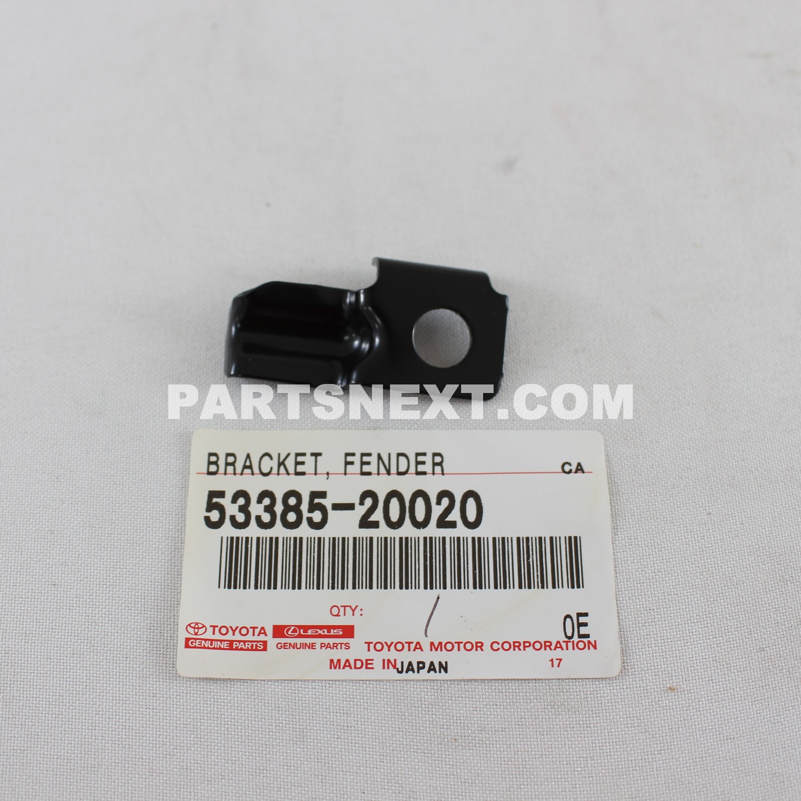 Toyota :: 53385-20020 BRACKET, FENDER TO HOOD BUMPER, RH/LH