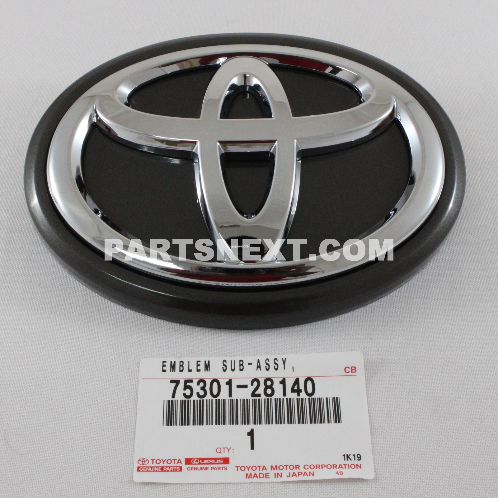 Toyota :: 75301-28140 EMBLEM, RADIATOR GRILLE (OR FRONT PANEL)