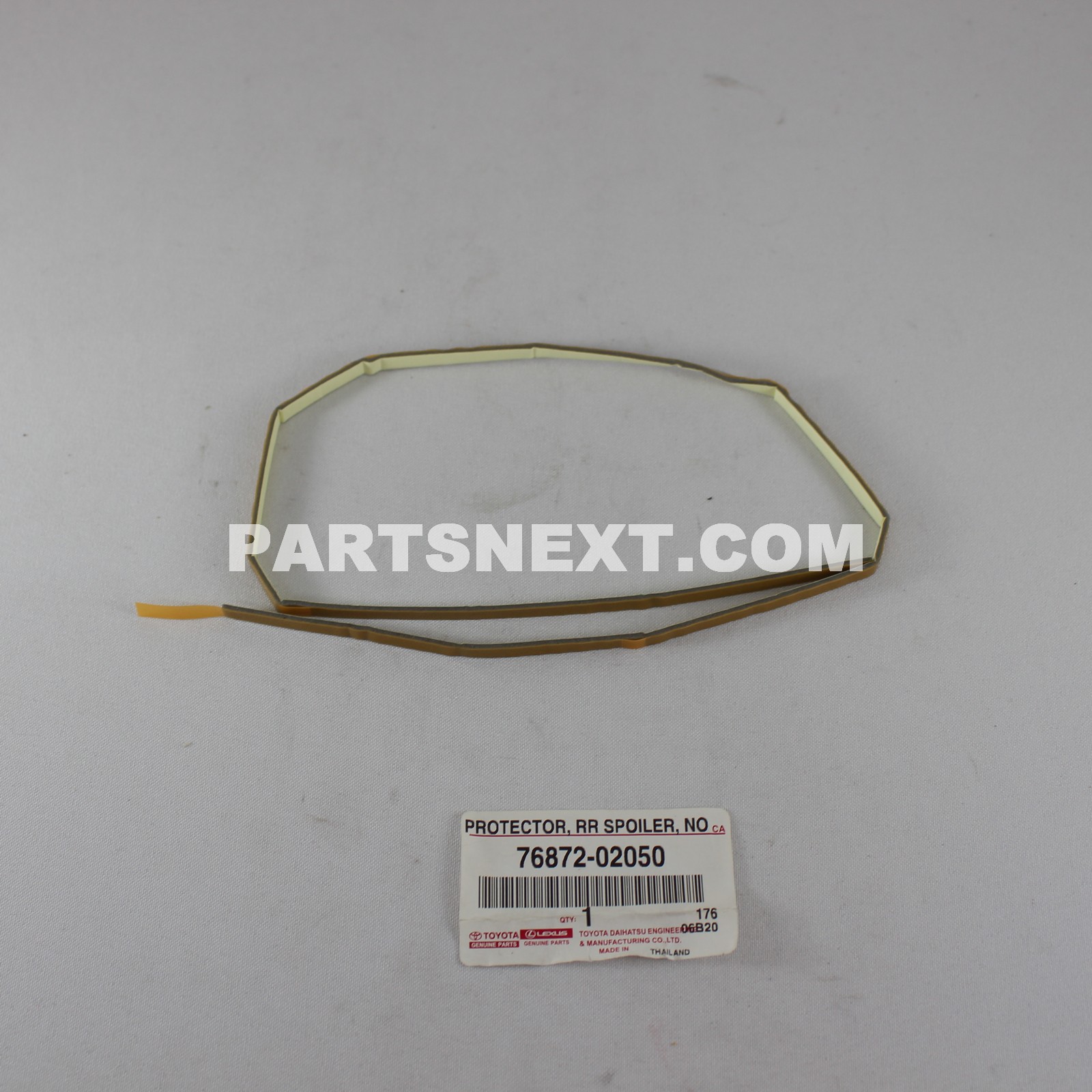 Toyota :: 76872-02050 PROTECTOR, REAR SPOILER, NO.1
