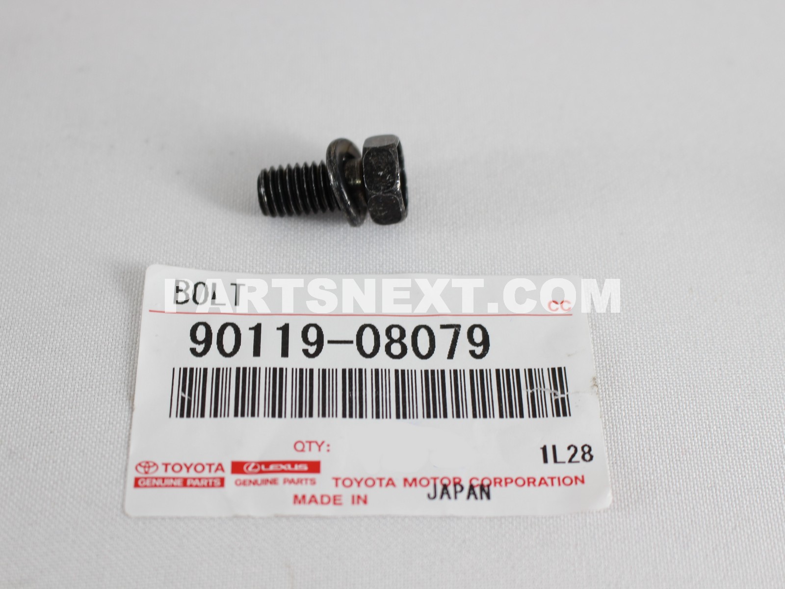 Toyota :: 90119-08079 BOLT (FOR TRANSMISSION CONTROL CABLE BRACKET)