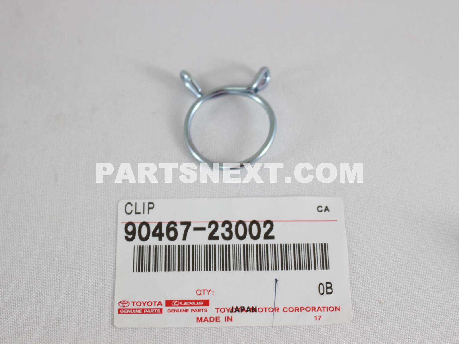 Toyota :: 90467-23002 CLIP OR CLAMP(FOR VENTILATION HOSE)