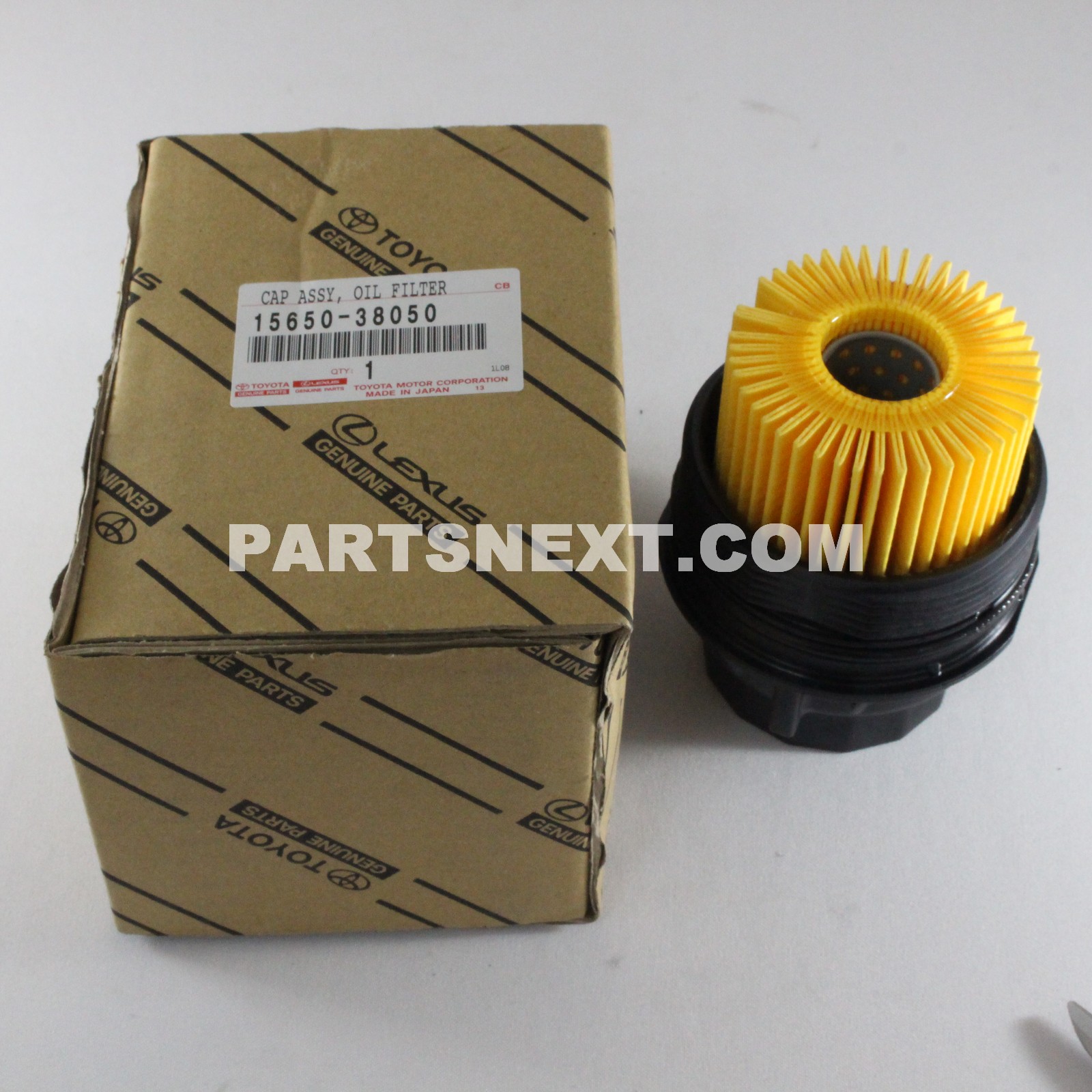 Toyota :: 15650-38050 CAP ASSY, OIL FILTER W/ELEMEMT