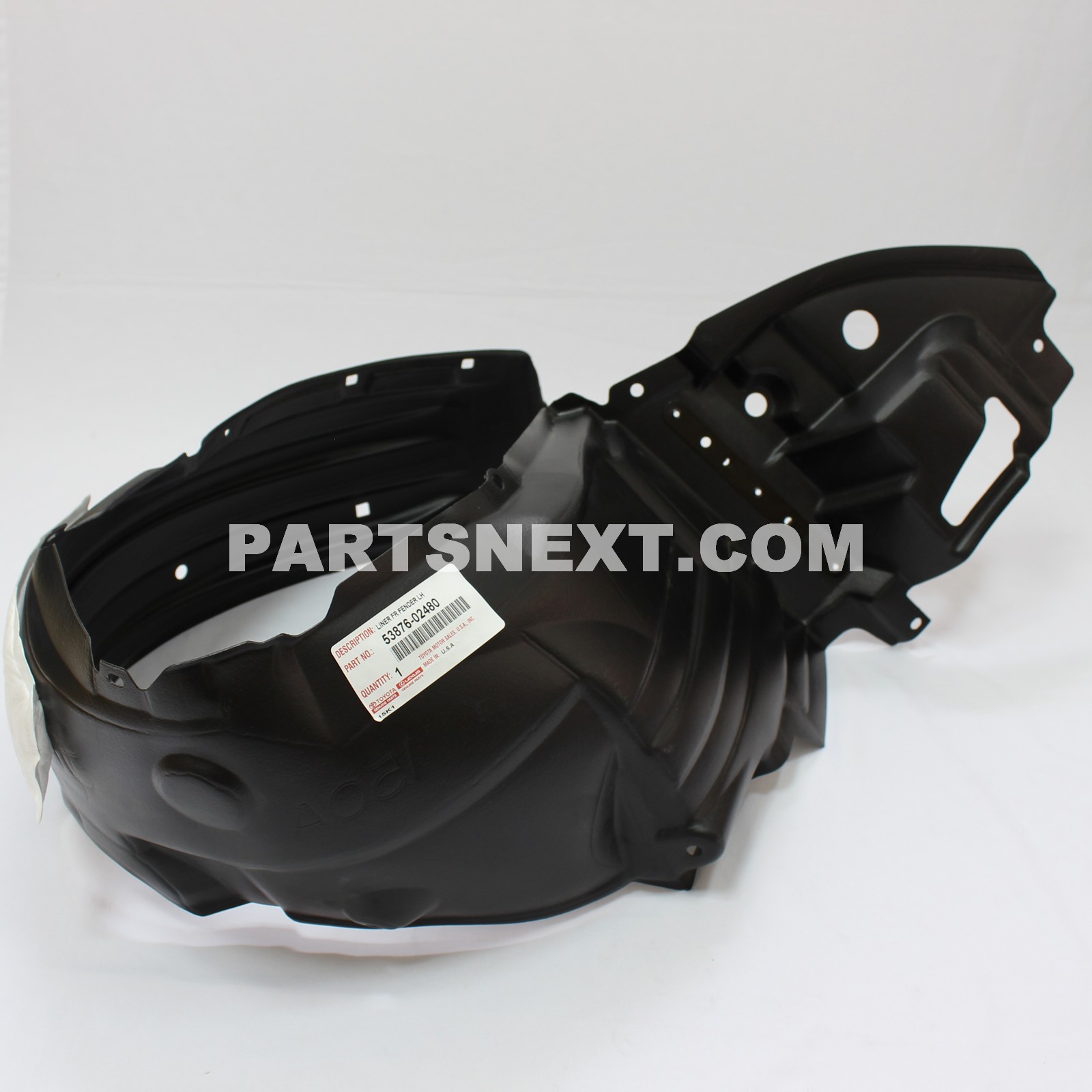 Toyota :: 53876-02480 LINER, FRONT FENDER, LH