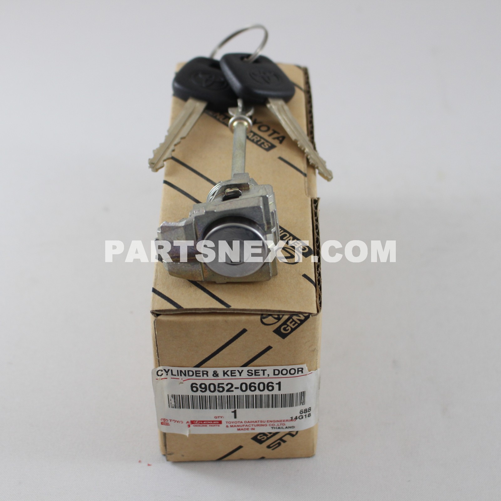 Toyota :: 69052-06061 CYLINDER & KEY SET, DOOR LOCK, LH