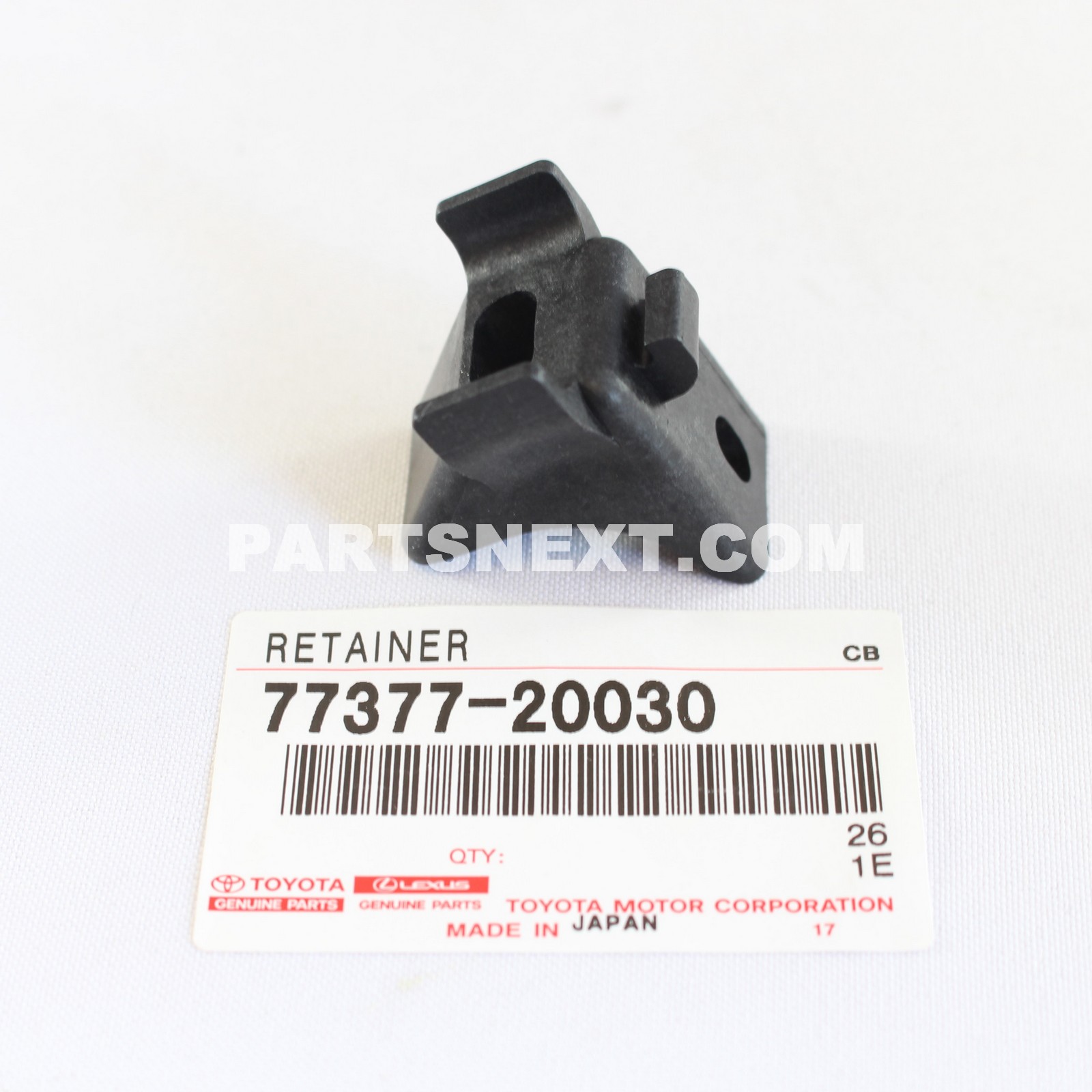 Toyota :: 77377-20030 RETAINER, FUEL FILLER OPENING LID LOCK