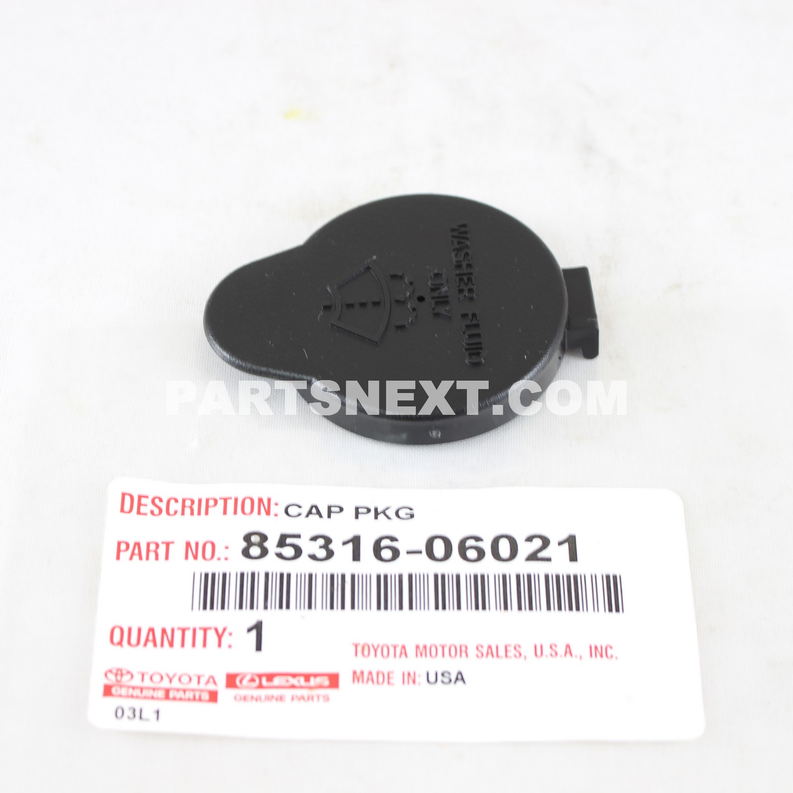 Toyota :: 85316-06021 CAP, WINDSHIELD WASHER JAR