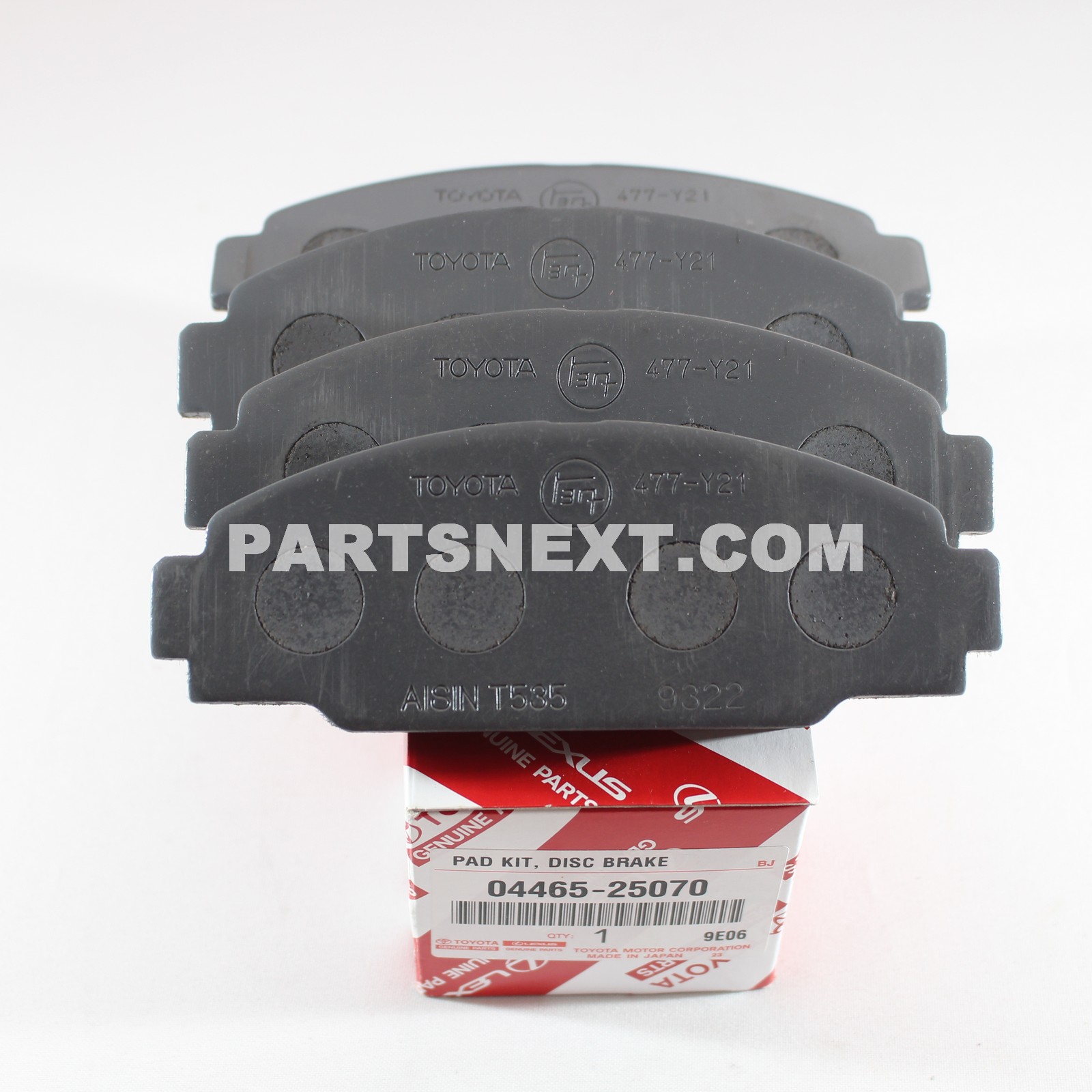 Toyota :: 04465-25070 PAD KIT, DISC BRAKE