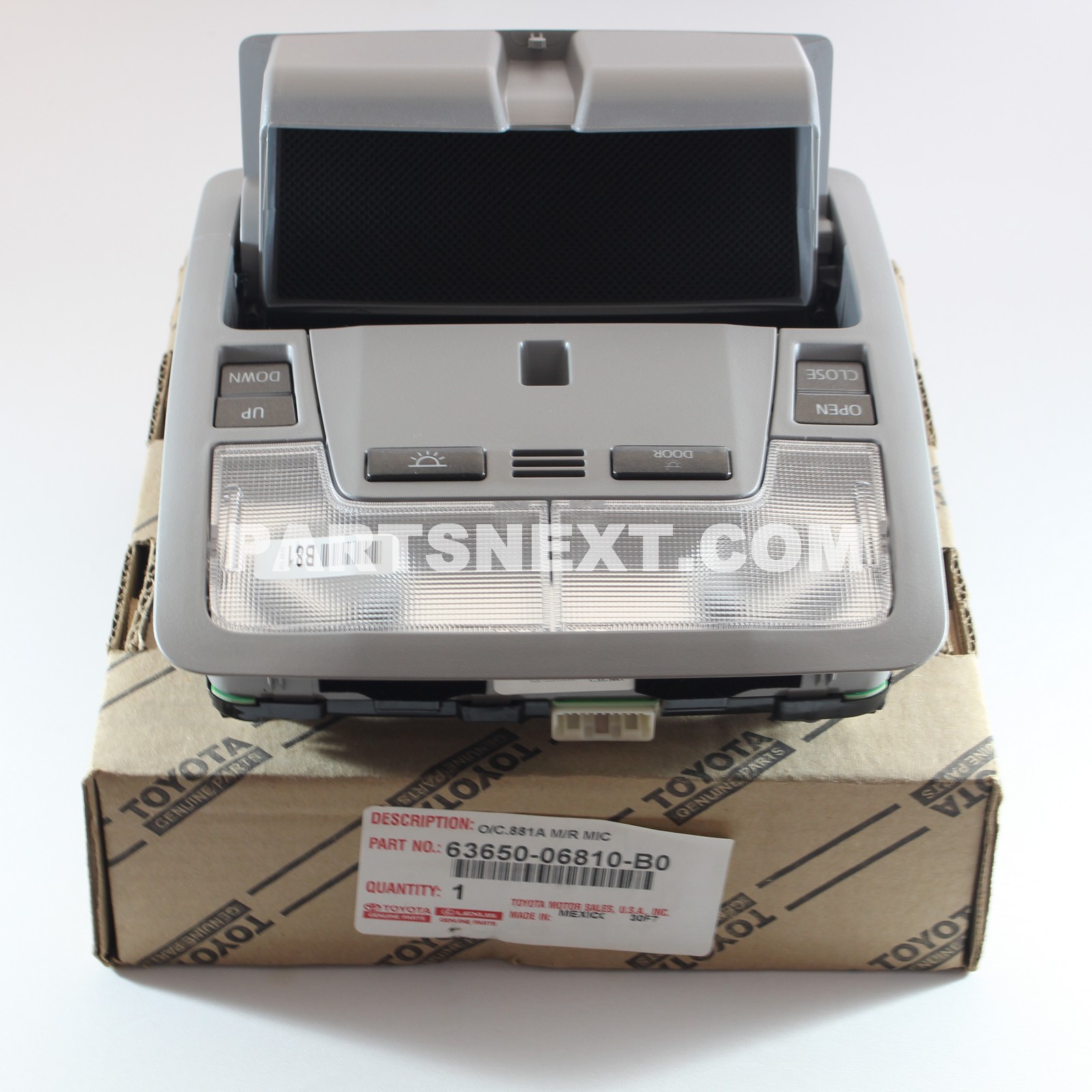 Toyota :: 63650-06810-B0 BOX ASSY, ROOF CONSOLE