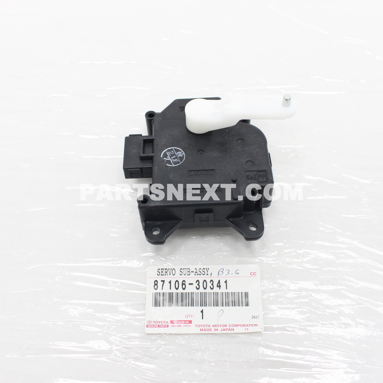 Toyota :: 87106-30341 SERVO SUB-ASSY, DAMPER(FOR AIRMIX)