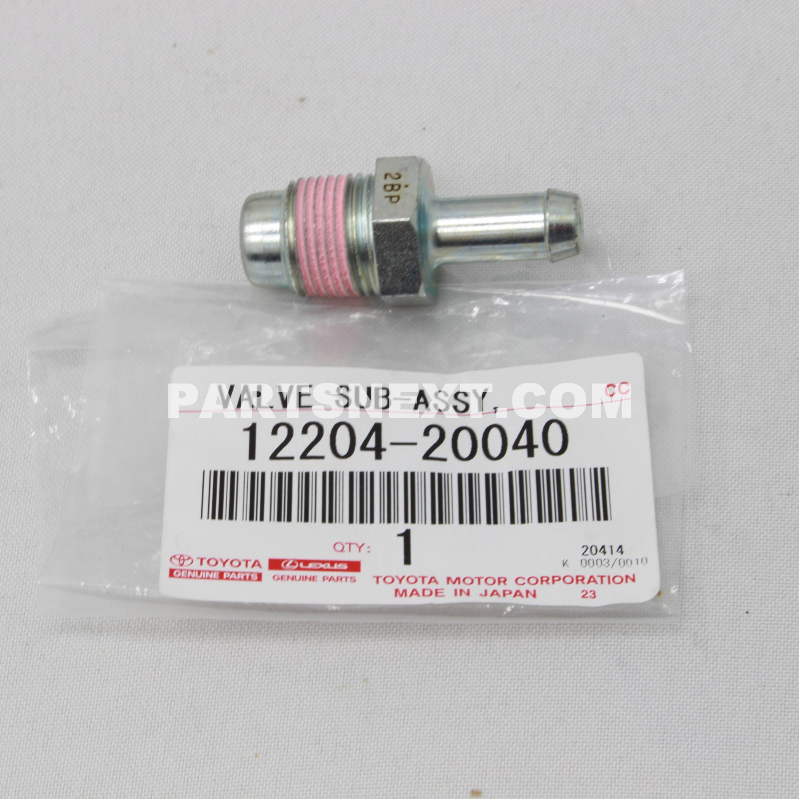 Toyota :: 12204-20040 VALVE SUB-ASSY, VENTILATION