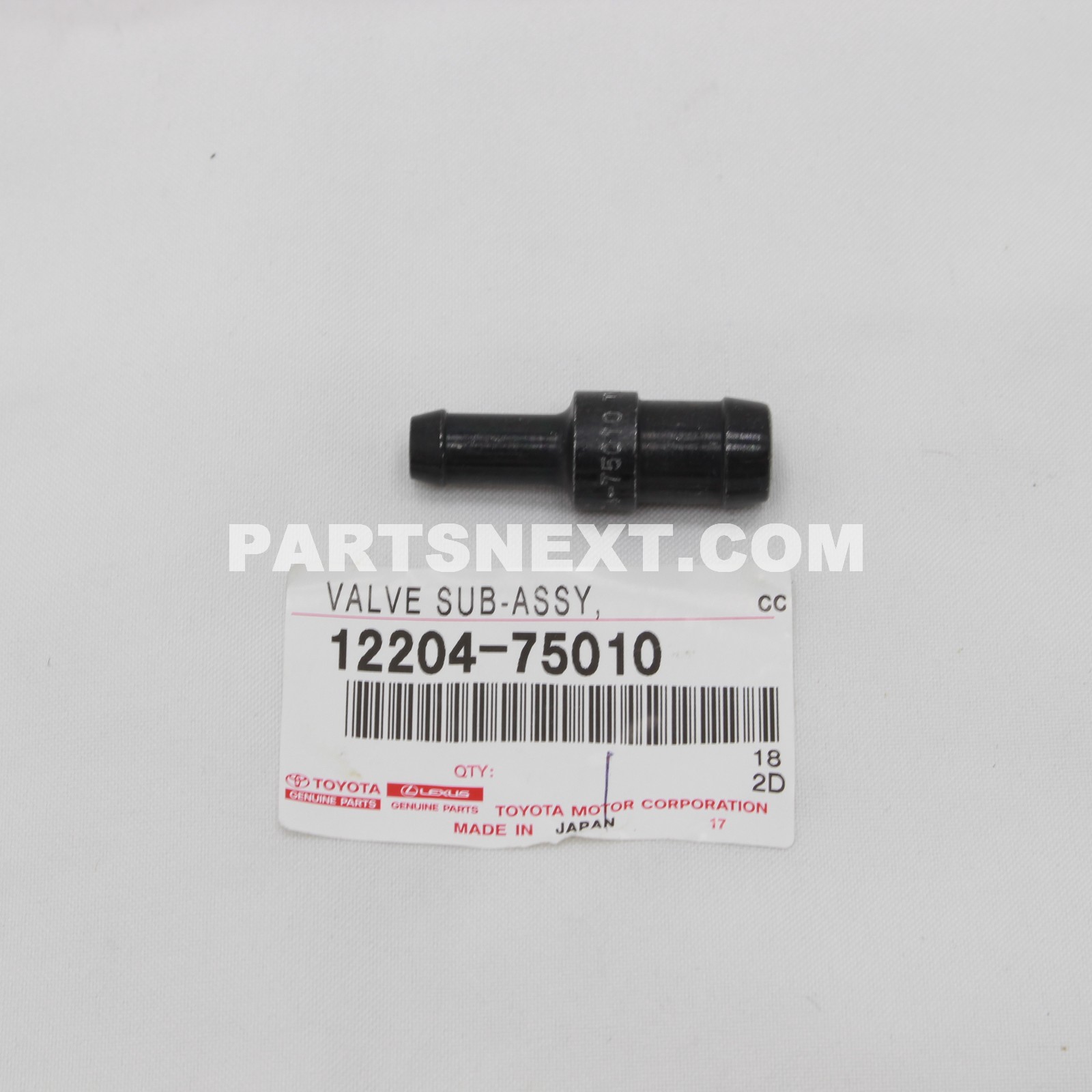 Toyota :: 12204-75010 VALVE SUB-ASSY, VENTILATION
