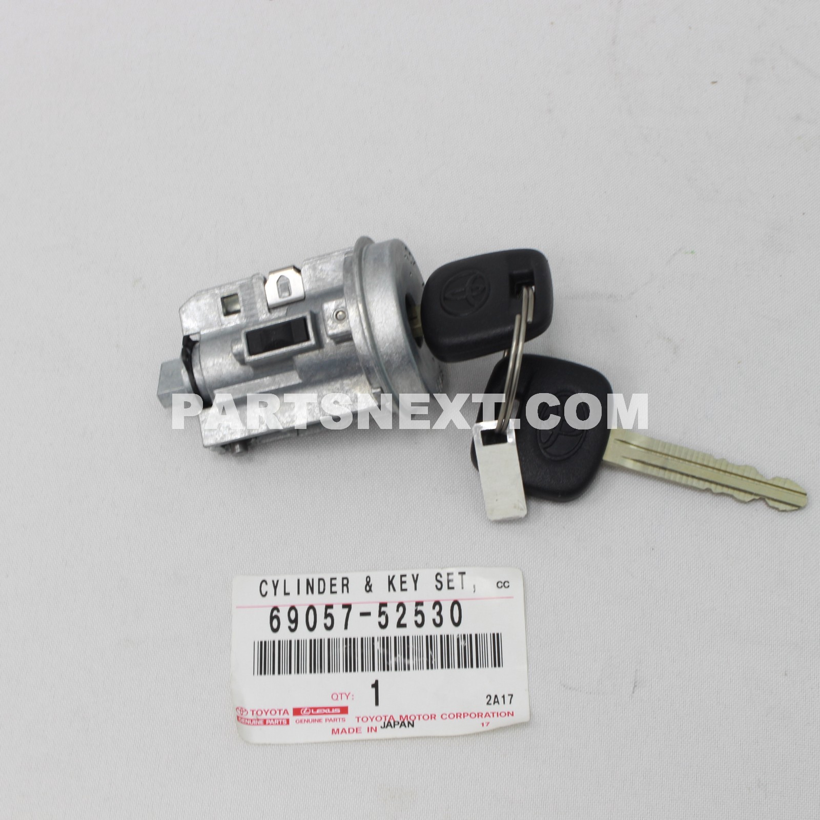 Toyota :: 69057-52530 CYLINDER & KEY SET, IGNITION SWITCH LOCK