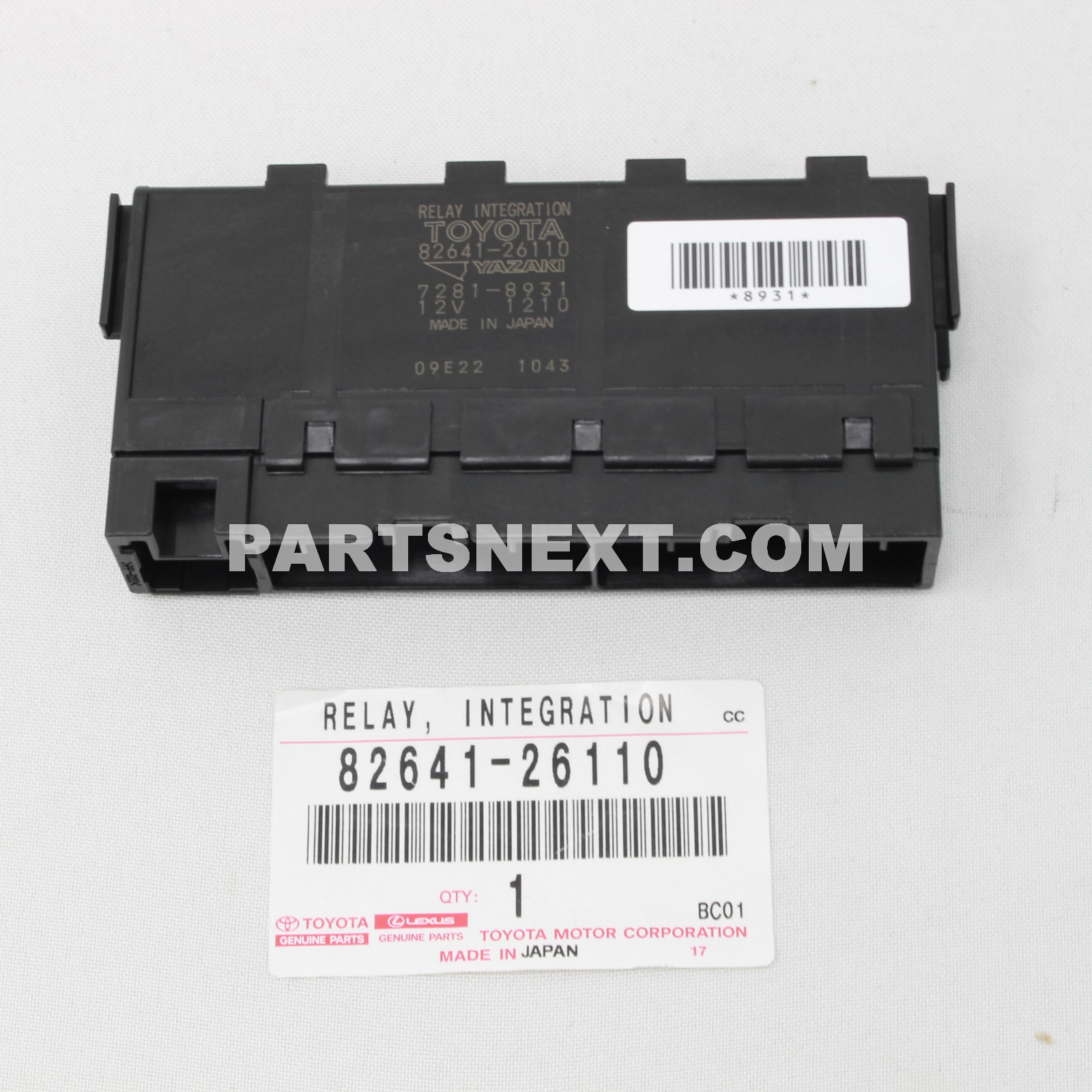 Toyota :: 82641-26110 RELAY, INTEGRATION NO.1
