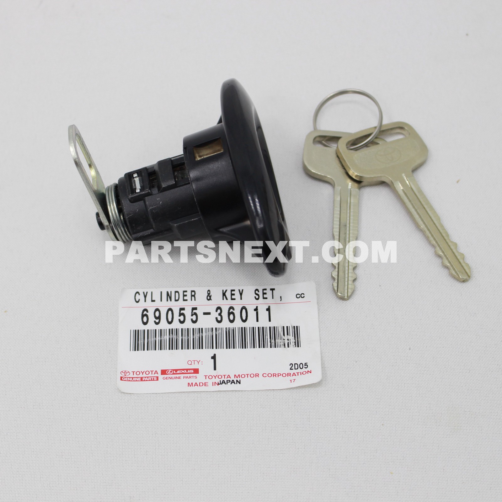 Toyota :: 69055-36011 CYLINDER & KEY SET, BACK DOOR LOCK