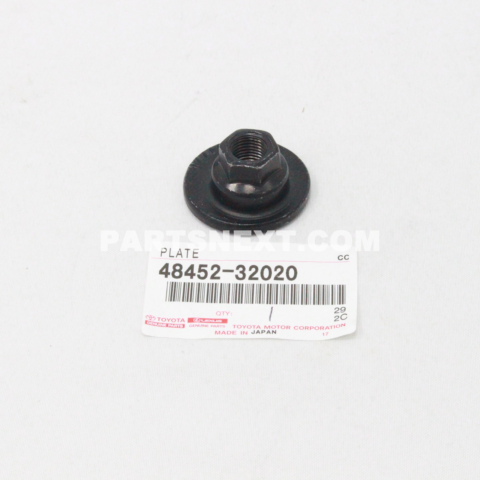 Toyota :: 48452-32020 PLATE, REAR SUSPENSION TOE ADJUST, NO.2