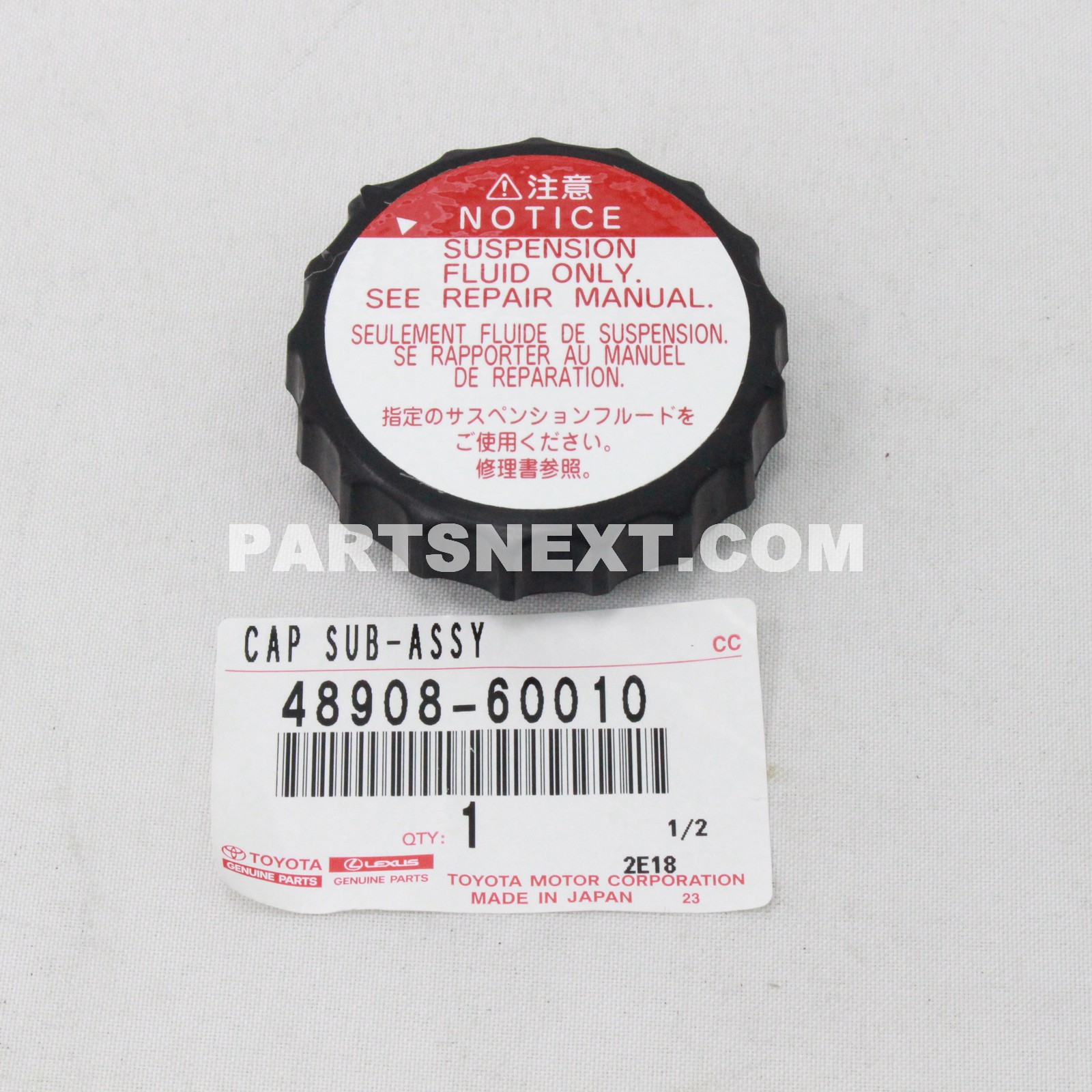 Toyota :: 48908-60010 CAP SUB-ASSY, HEIGHT CONTROL RESERVOIR