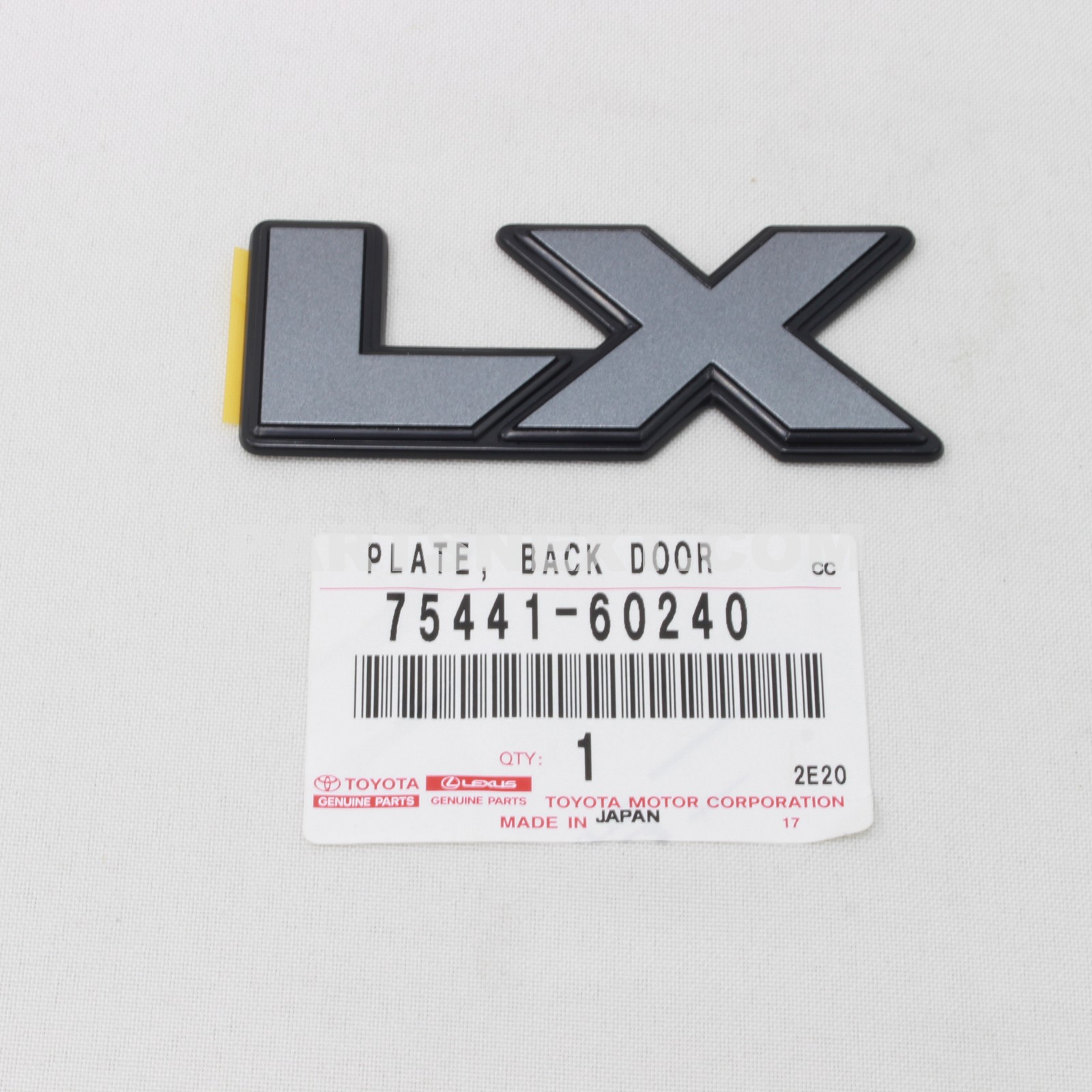 Toyota :: 75441-60240 PLATE, REAR NAME, NO.4 (GRADE MARK)