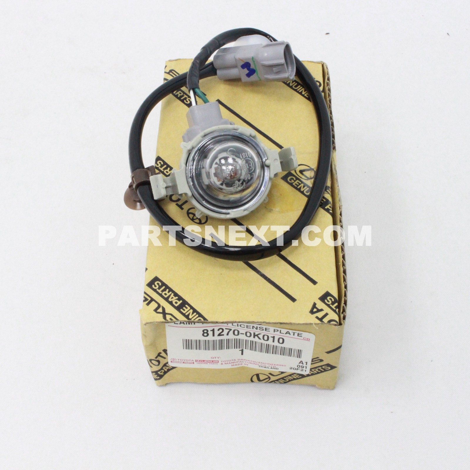 Toyota :: 81270-0K010 LAMP ASSY, LICENSE PLATE