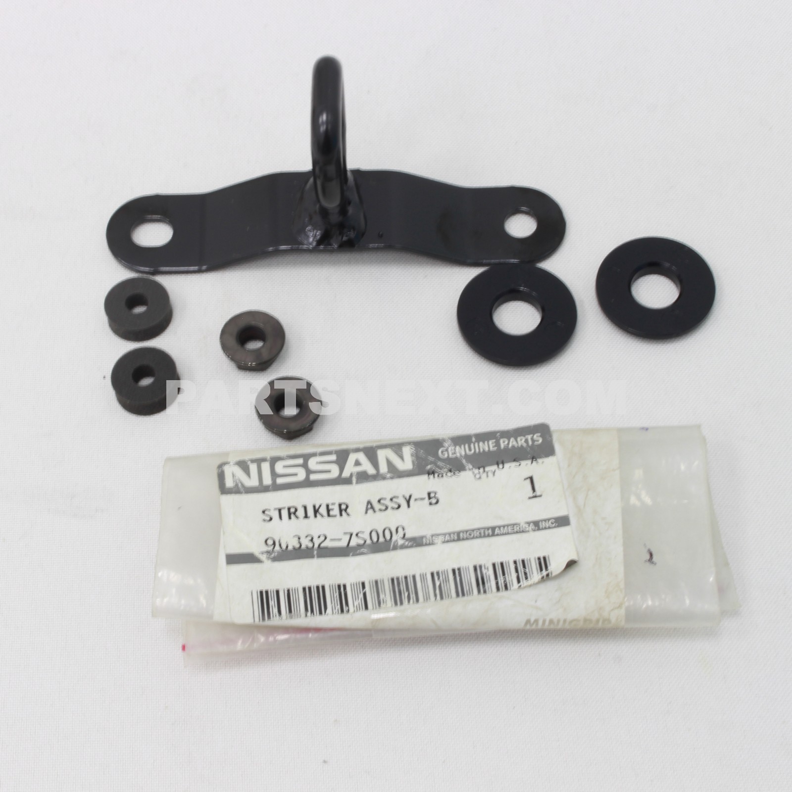 Nissan :: 90332-7S000 STRIKER ASSY-BACK DOOR HATCH