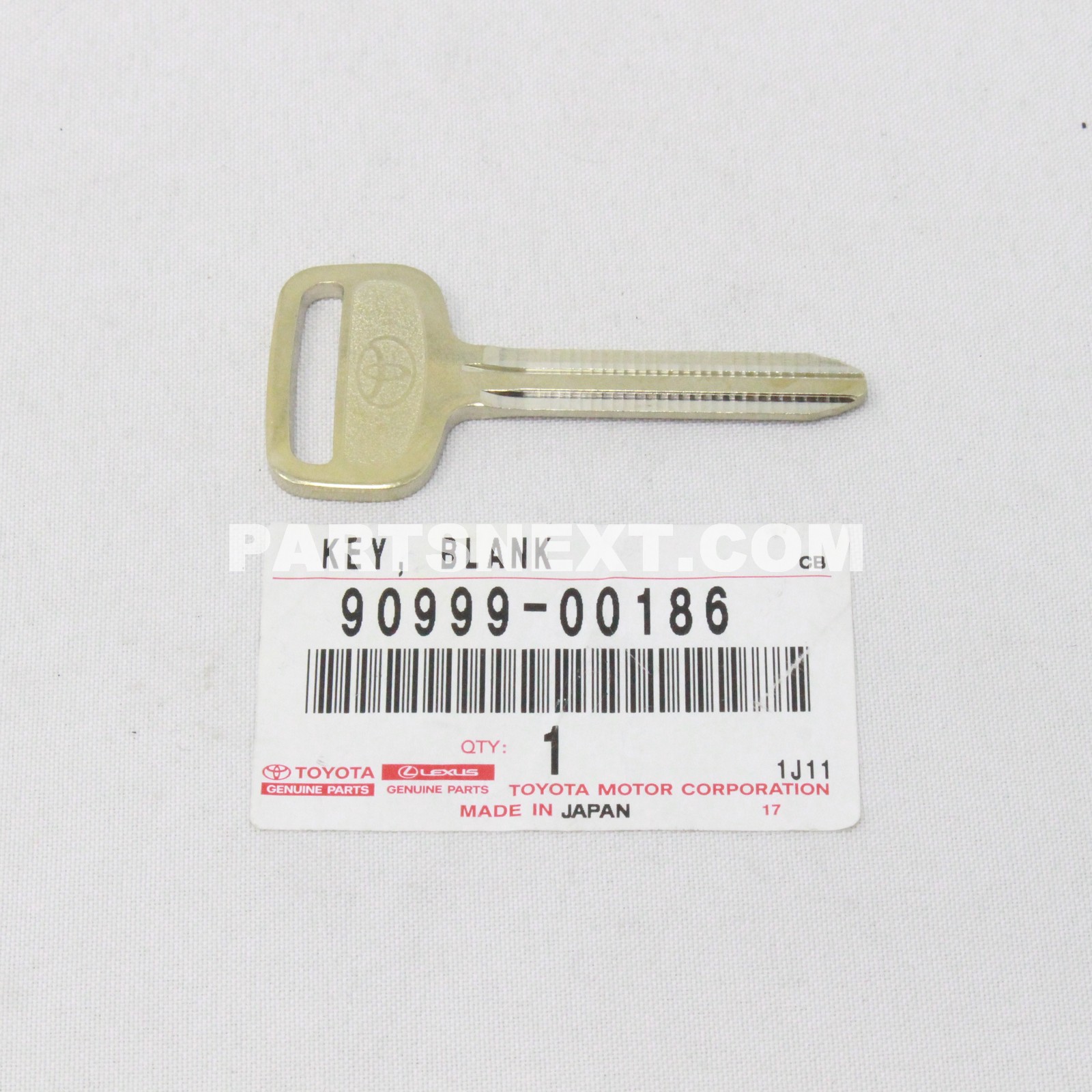Toyota :: 90999-00186 KEY, BLANK