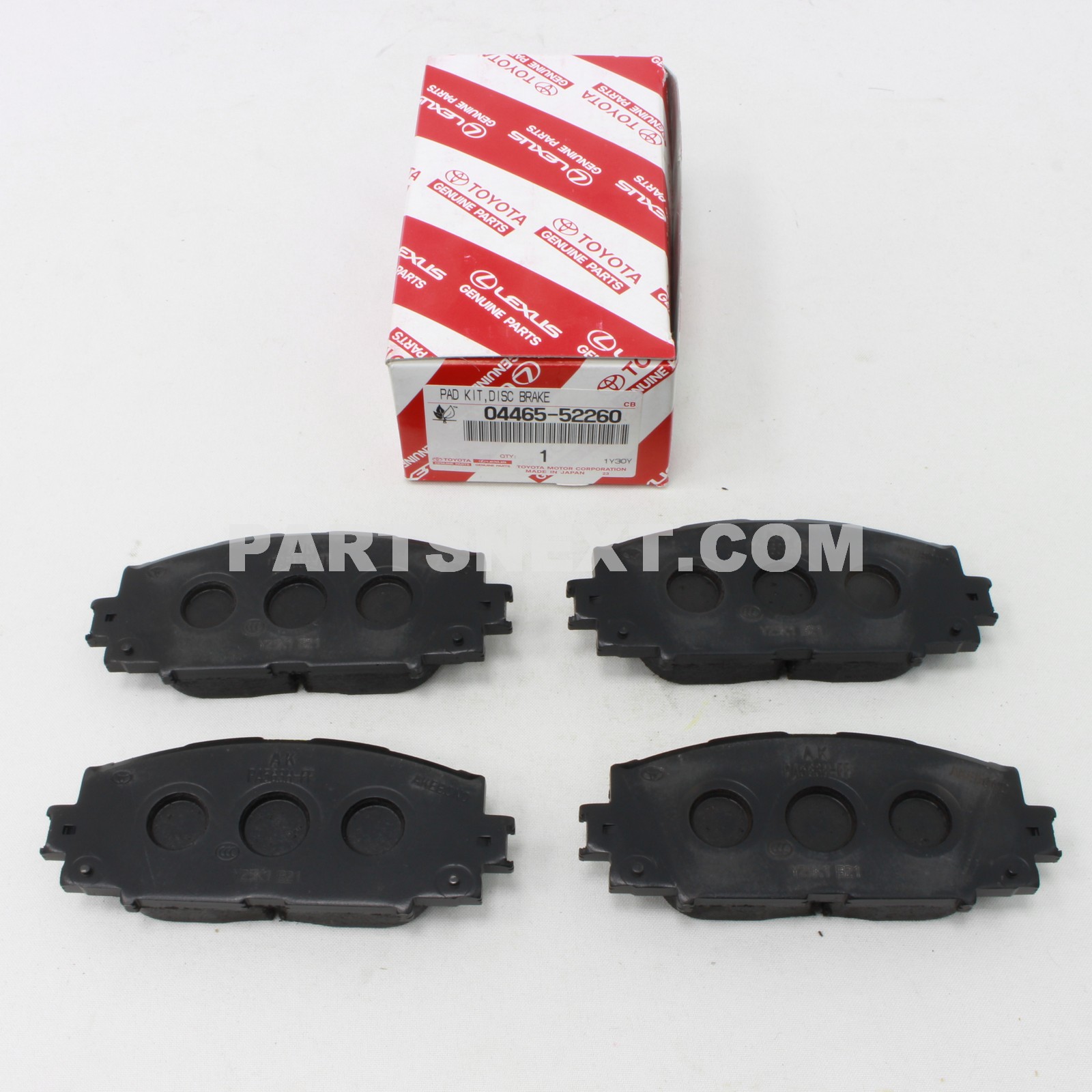 Toyota :: 04465-52260 PAD KIT, DISC BRAKE, FRONT