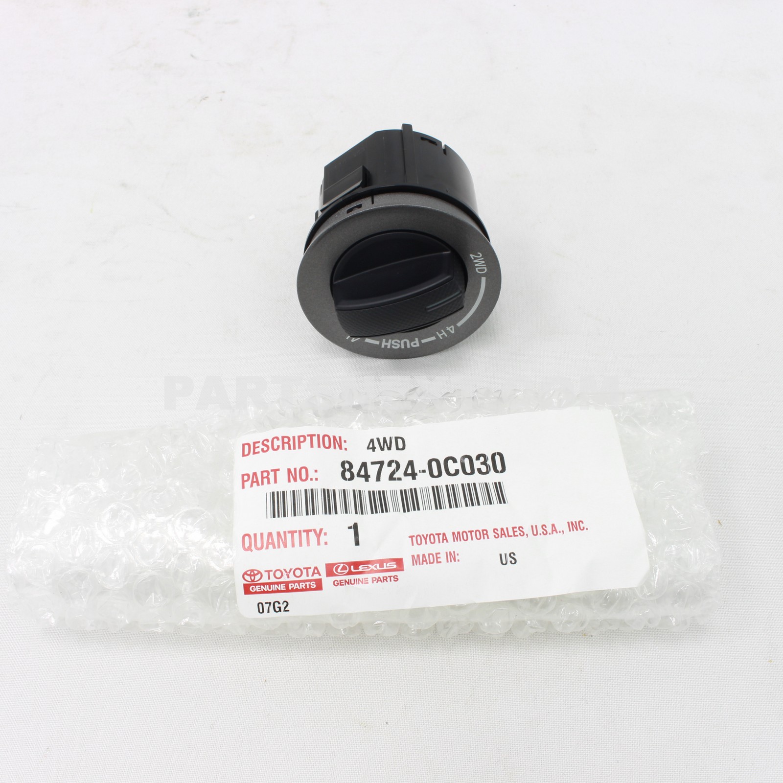 Toyota :: 84724-0C030 SWITCH, 4 WHEEL DRIVE CONTROL
