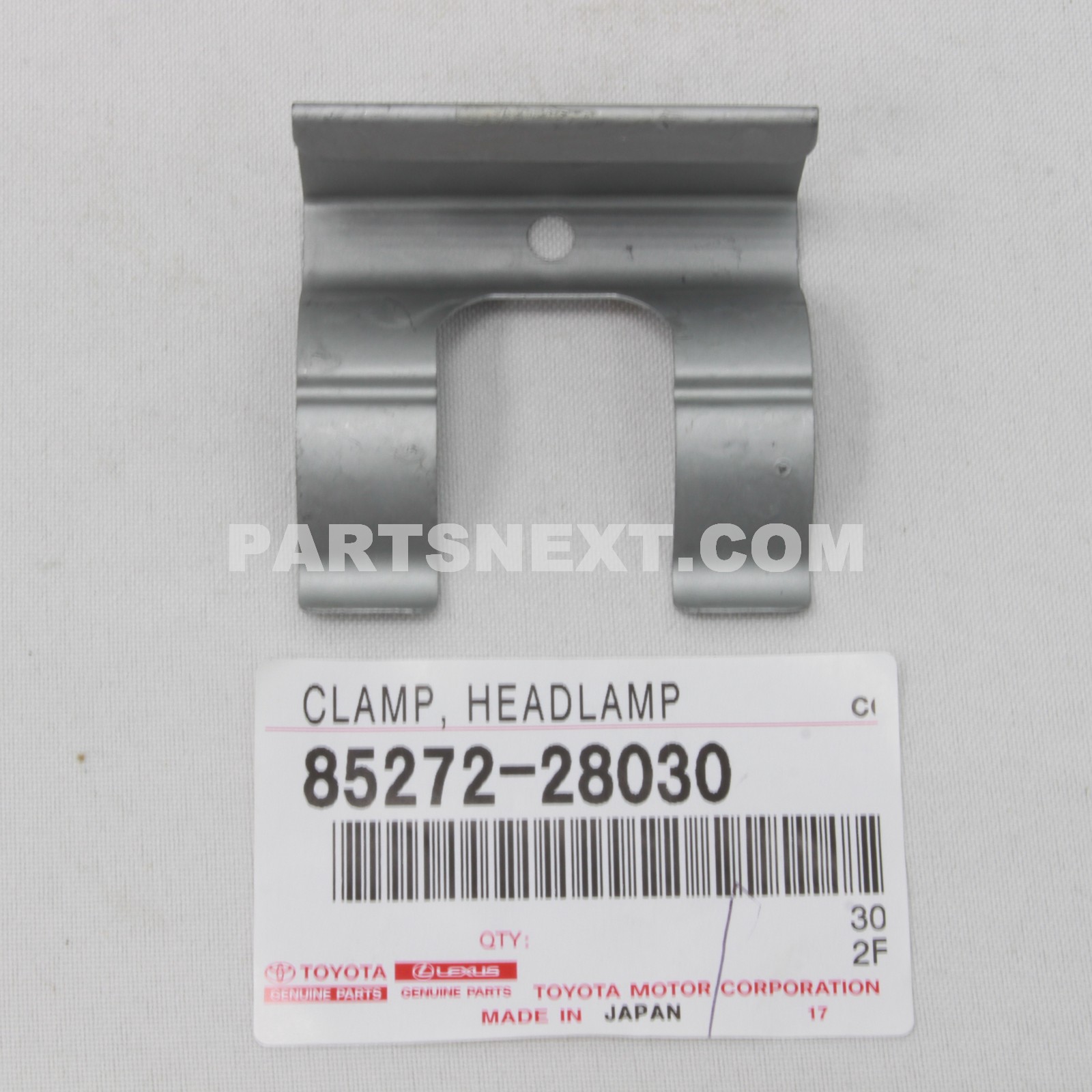 Toyota :: 85272-28030 CLAMP, HEADLAMP CLEANER, NO.1