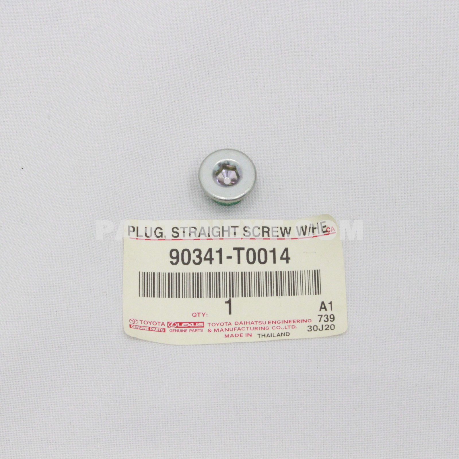 Toyota :: 90341-T0014 PLUG STRAIGHT SCREW