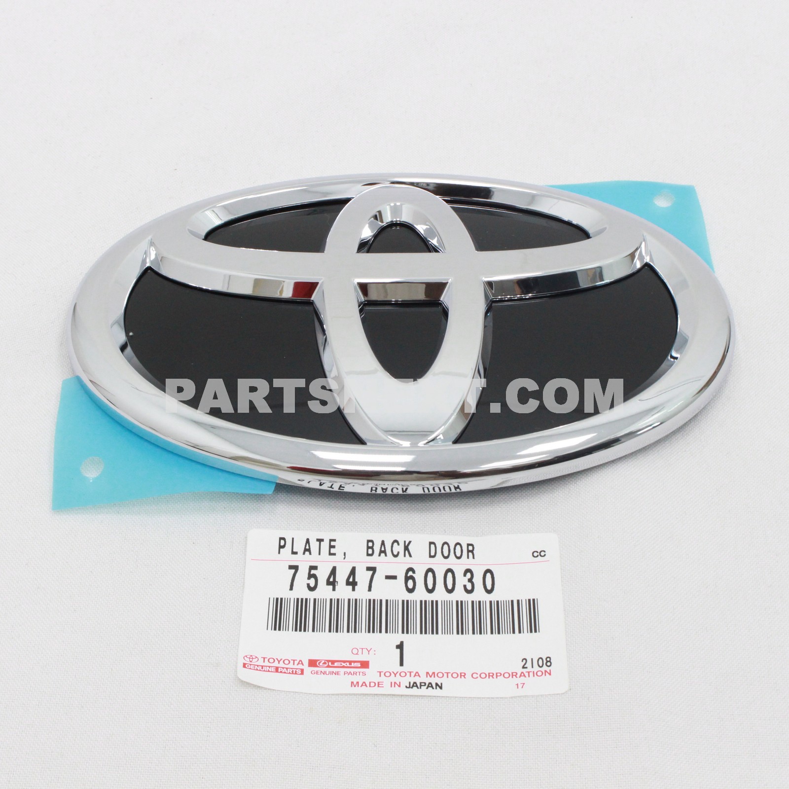 Toyota :: 75447-60030 PLATE, BACK DOOR