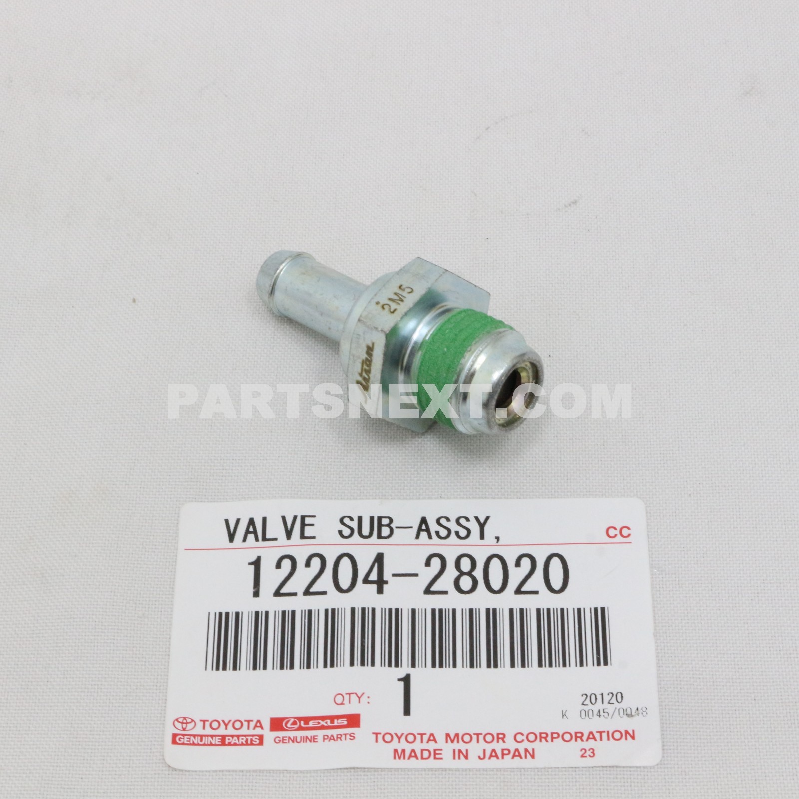 Toyota :: 12204-28020 VALVE SUB-ASSY, VENTILATION