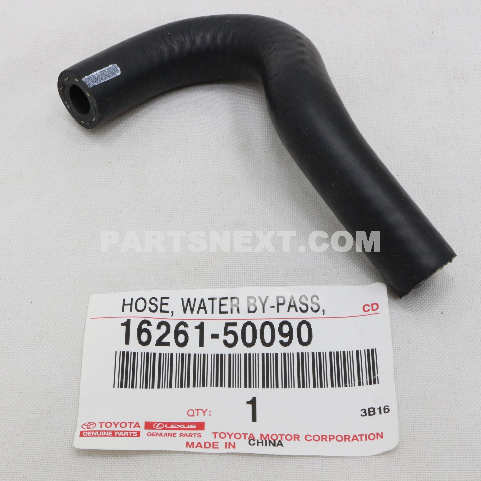 Toyota :: 16261-50090 HOSE, WATER BY-PASS