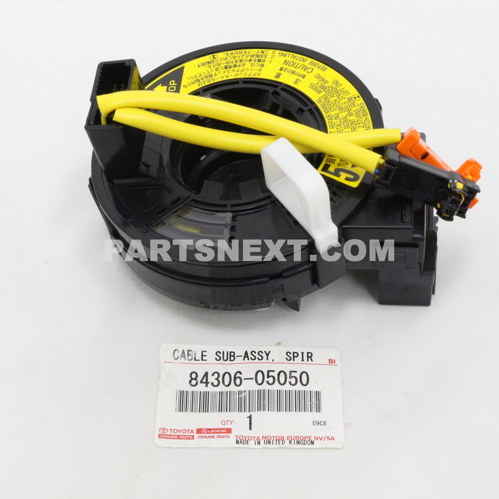 Toyota :: 84306-05050 CABLE SUB-ASSY, SPIRAL