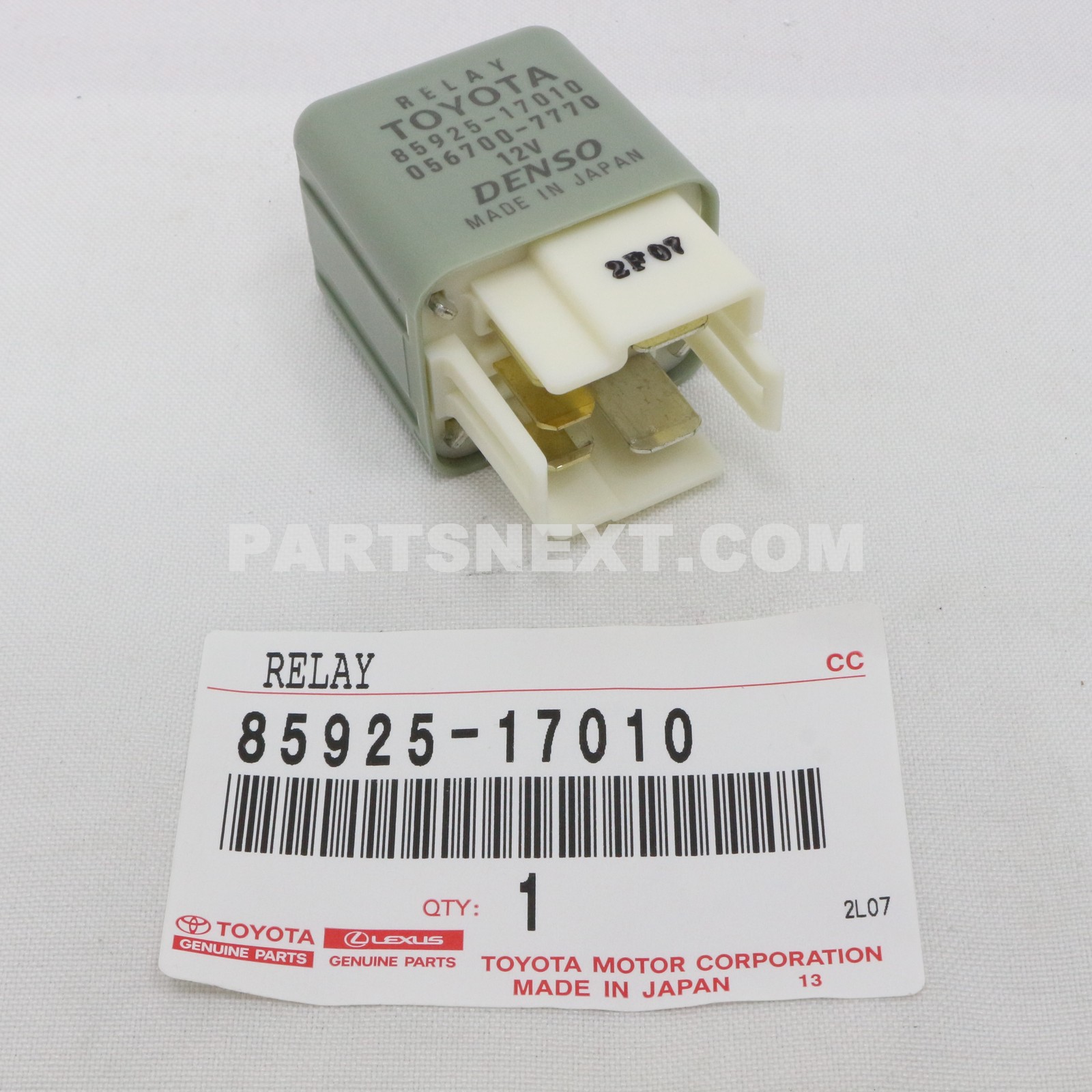 Toyota :: 85925-17010 RELAY ASSY (FOR HEATER BLOWER MOTOR)