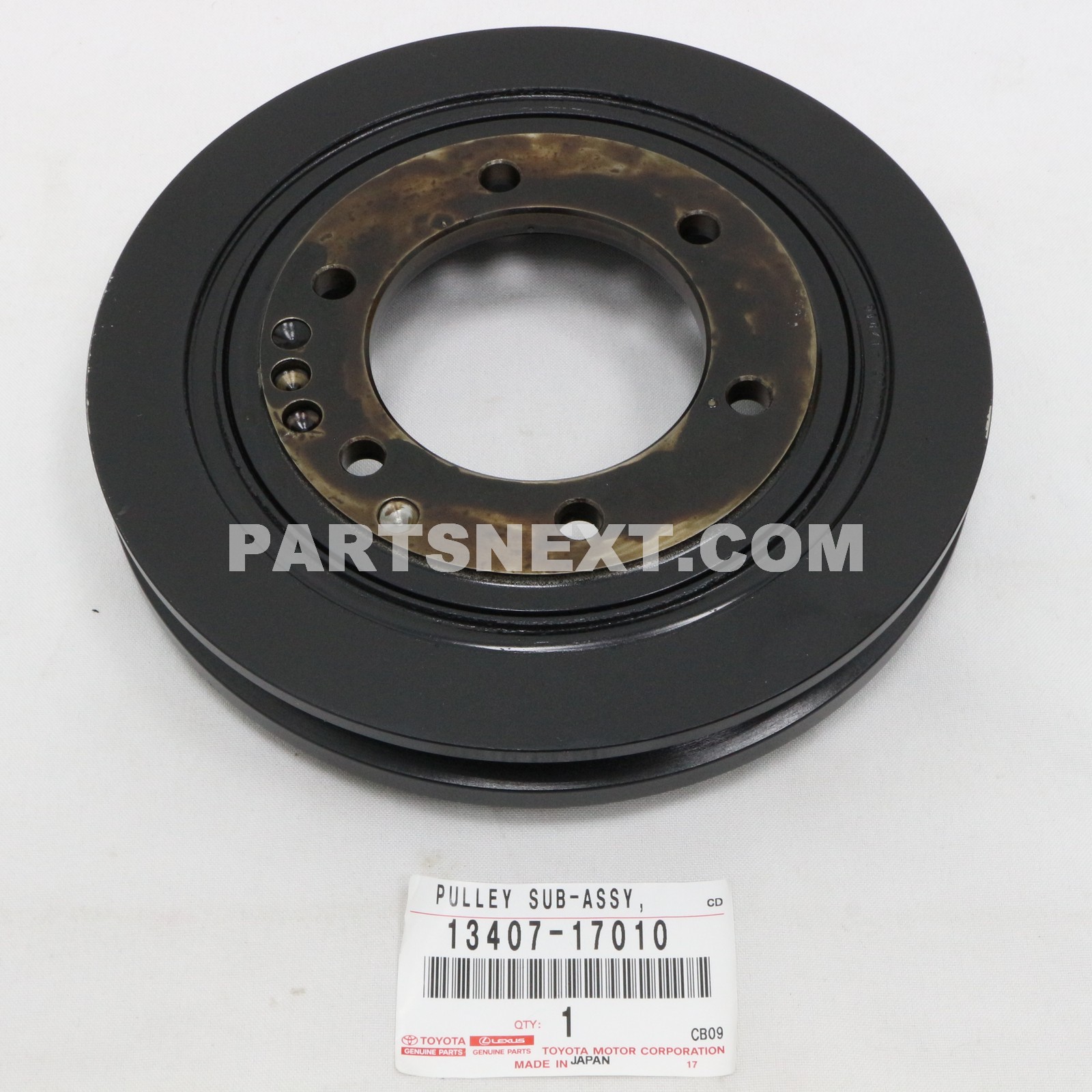Toyota :: 13407-17010 PULLEY, CRANKSHAFT, NO.2