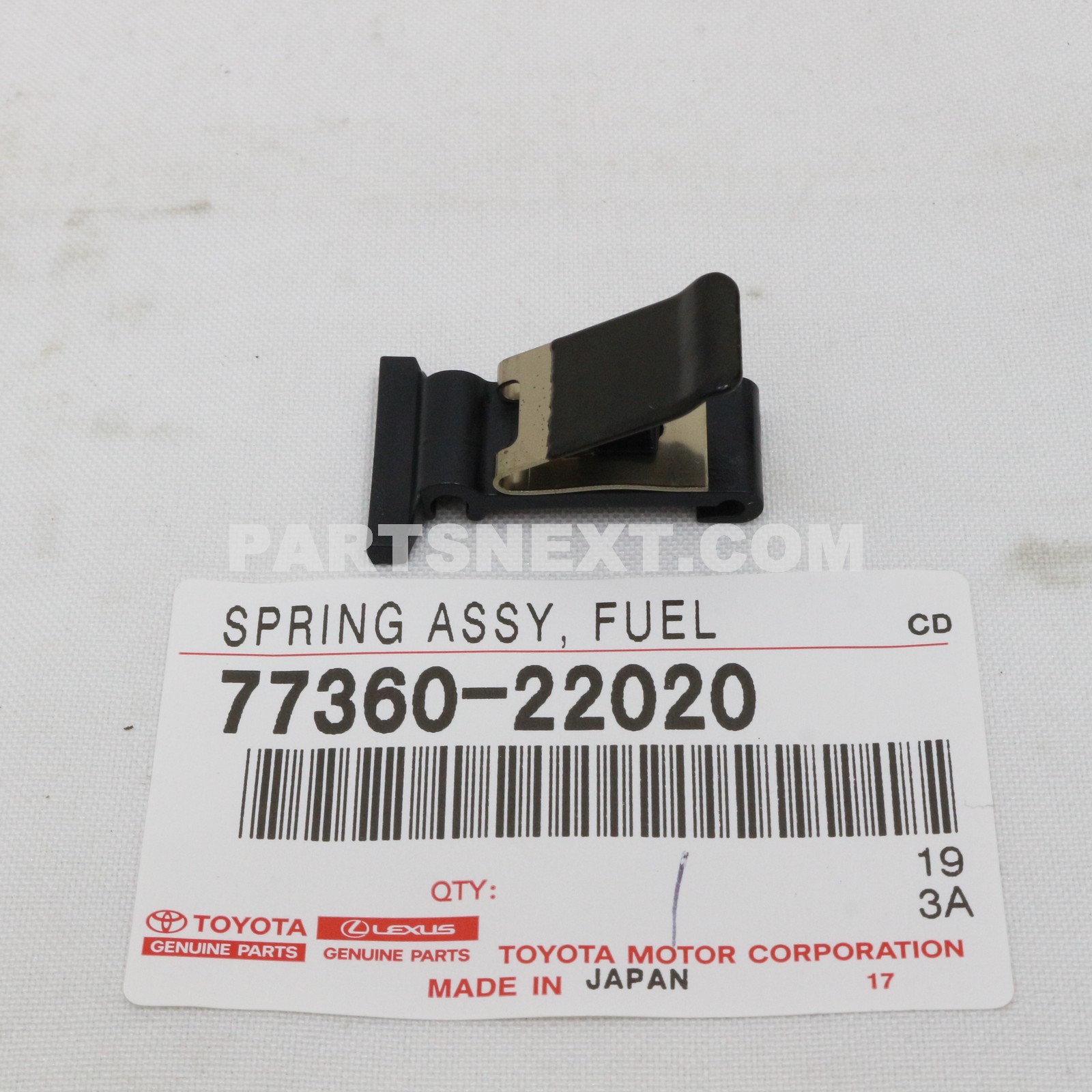 Toyota :: 77360-22020 SPRING, FUEL FILLER OPENING LID HINGE
