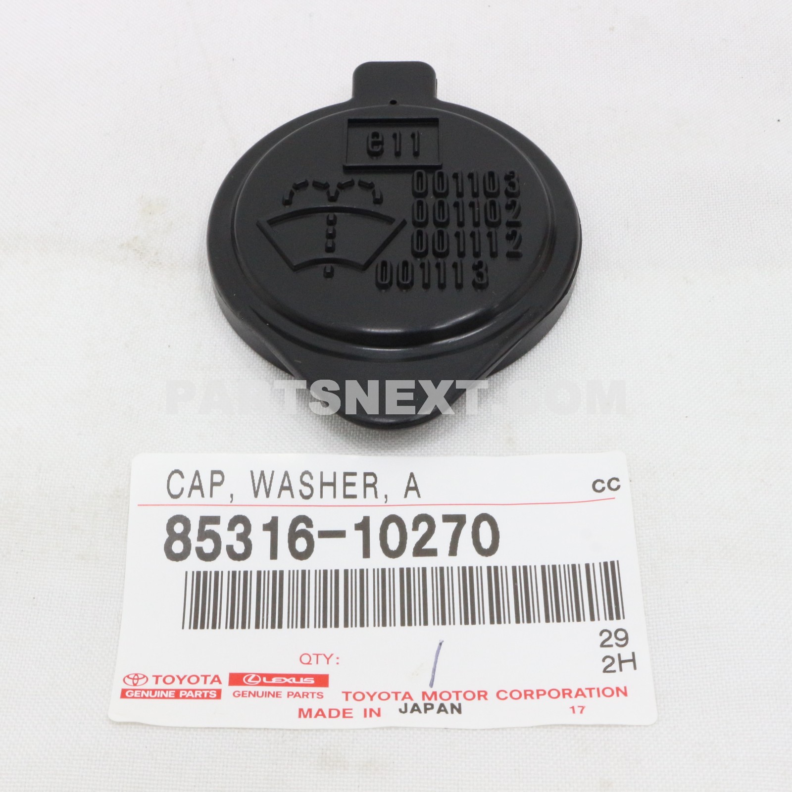 Toyota :: 85316-10270 CAP, WINDSHIELD WASHER JAR