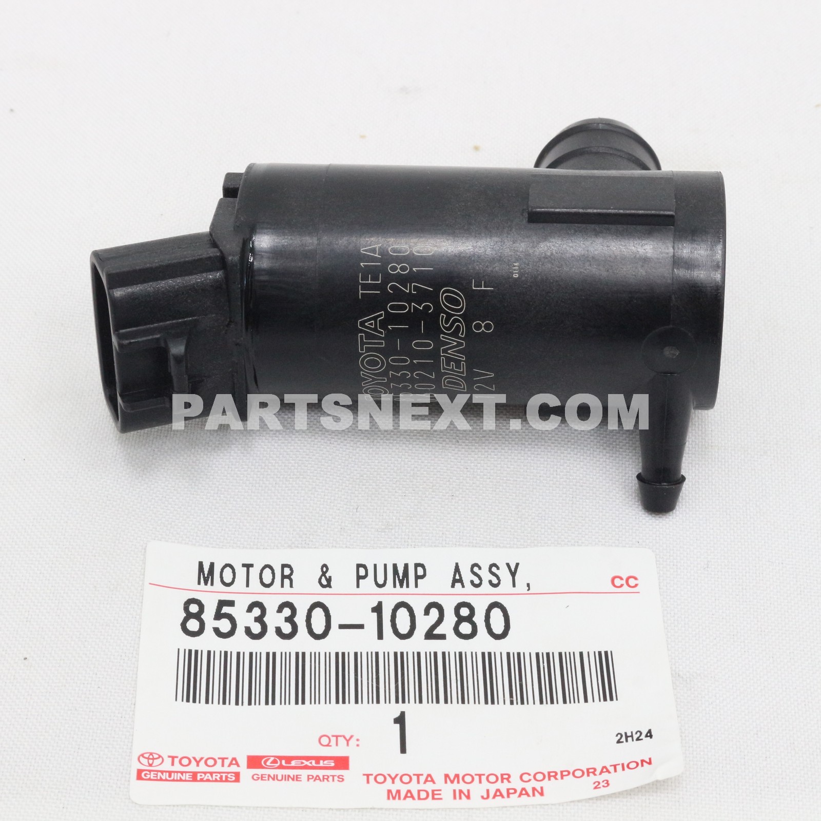 Toyota :: 85330-10280 MOTOR & PUMP ASSY, WINDSHIELD WASHER
