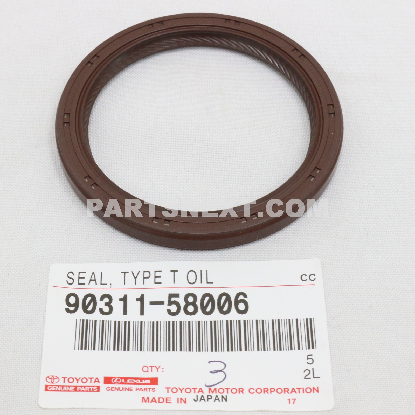 Toyota :: 90311-58006 SEAL, OIL(FOR TIMING CHAIN OR BELT COVER)