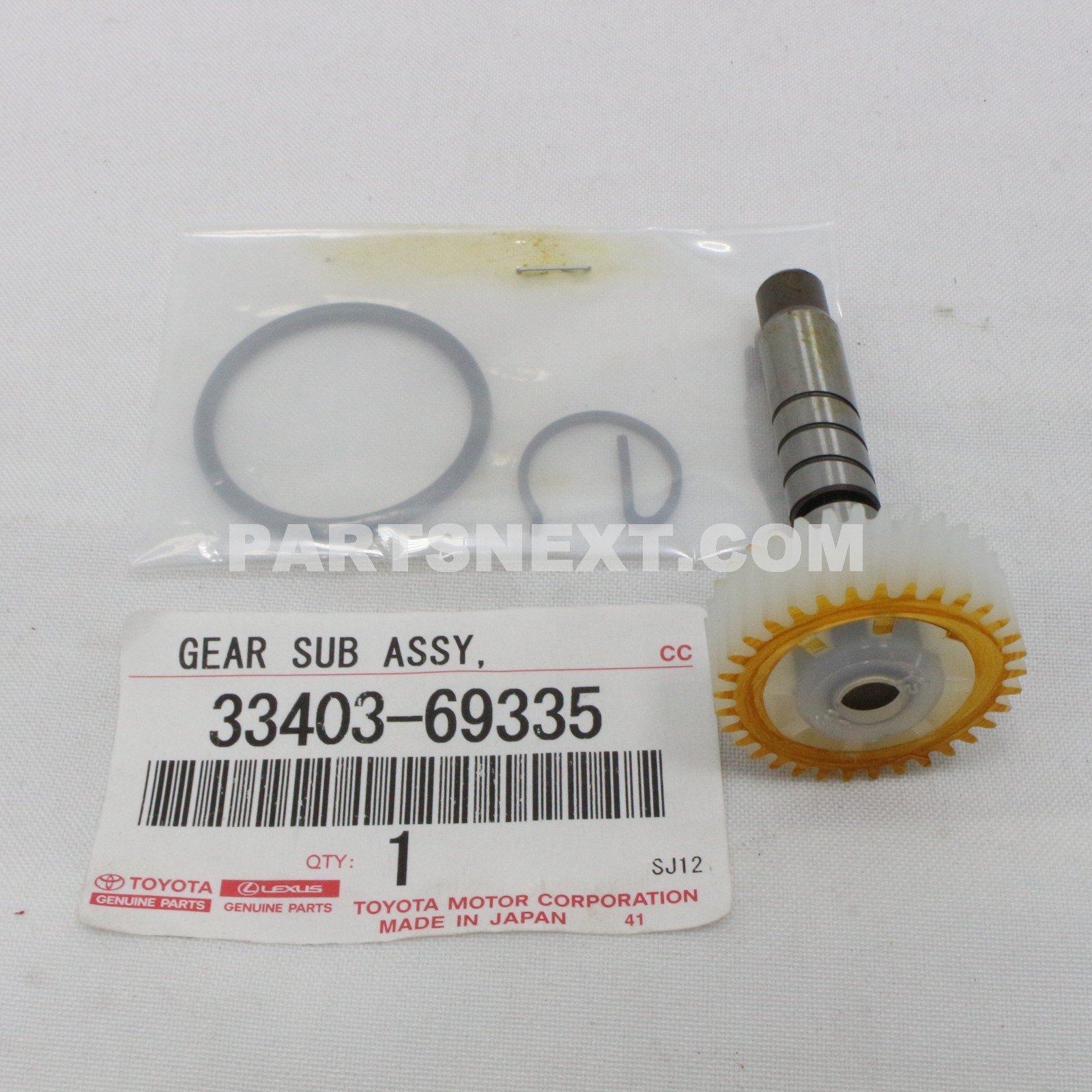 Toyota :: 33403-69335 GEAR SUB-ASSY, SPEEDOMETER DRIVEN (ATM)