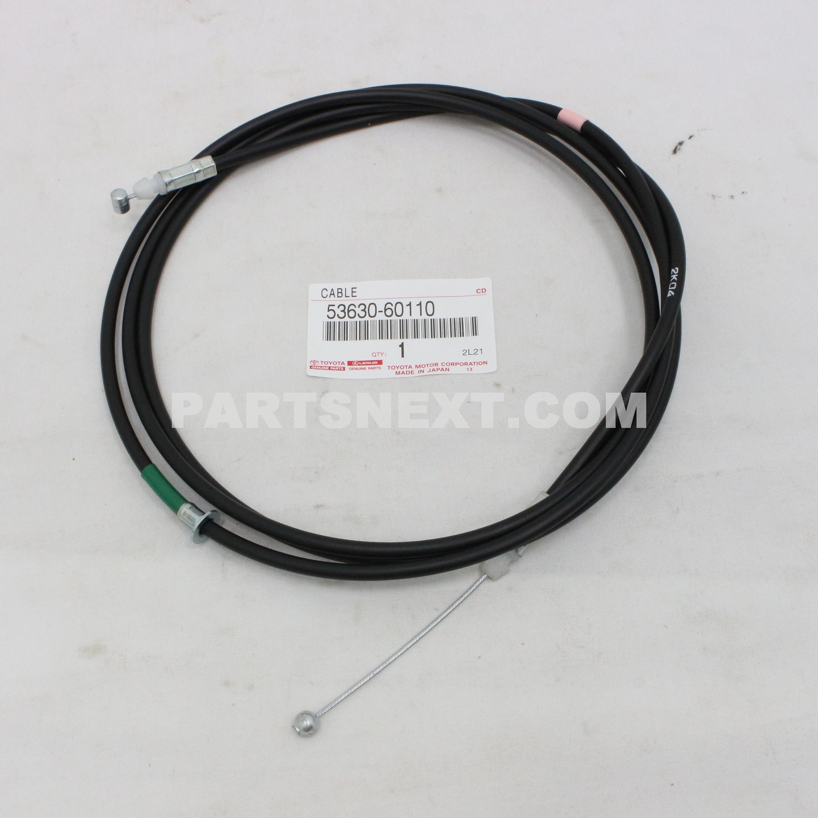 Toyota :: 53630-60110 CABLE ASSY, HOOD LOCK CONTROL